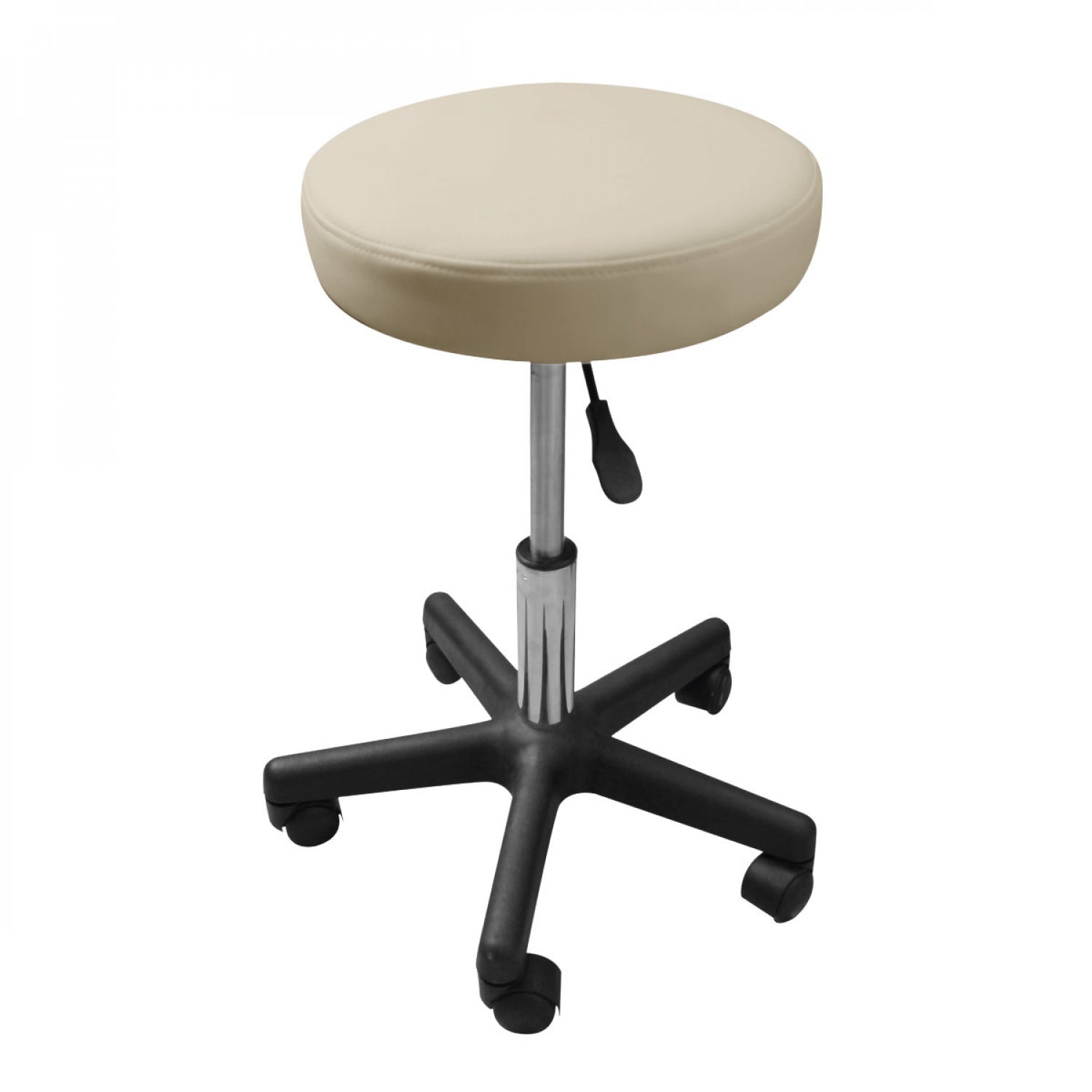 Tabouret rond à roulettes réglable en hauteur de 43.5 à 60.5 cm et ...