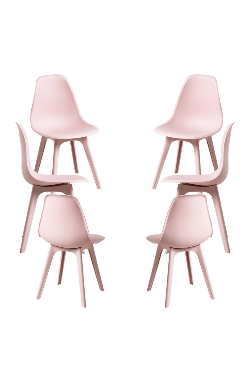 Pack 6 Sillas Kelen Suprym - Rosa | Leroy Merlin