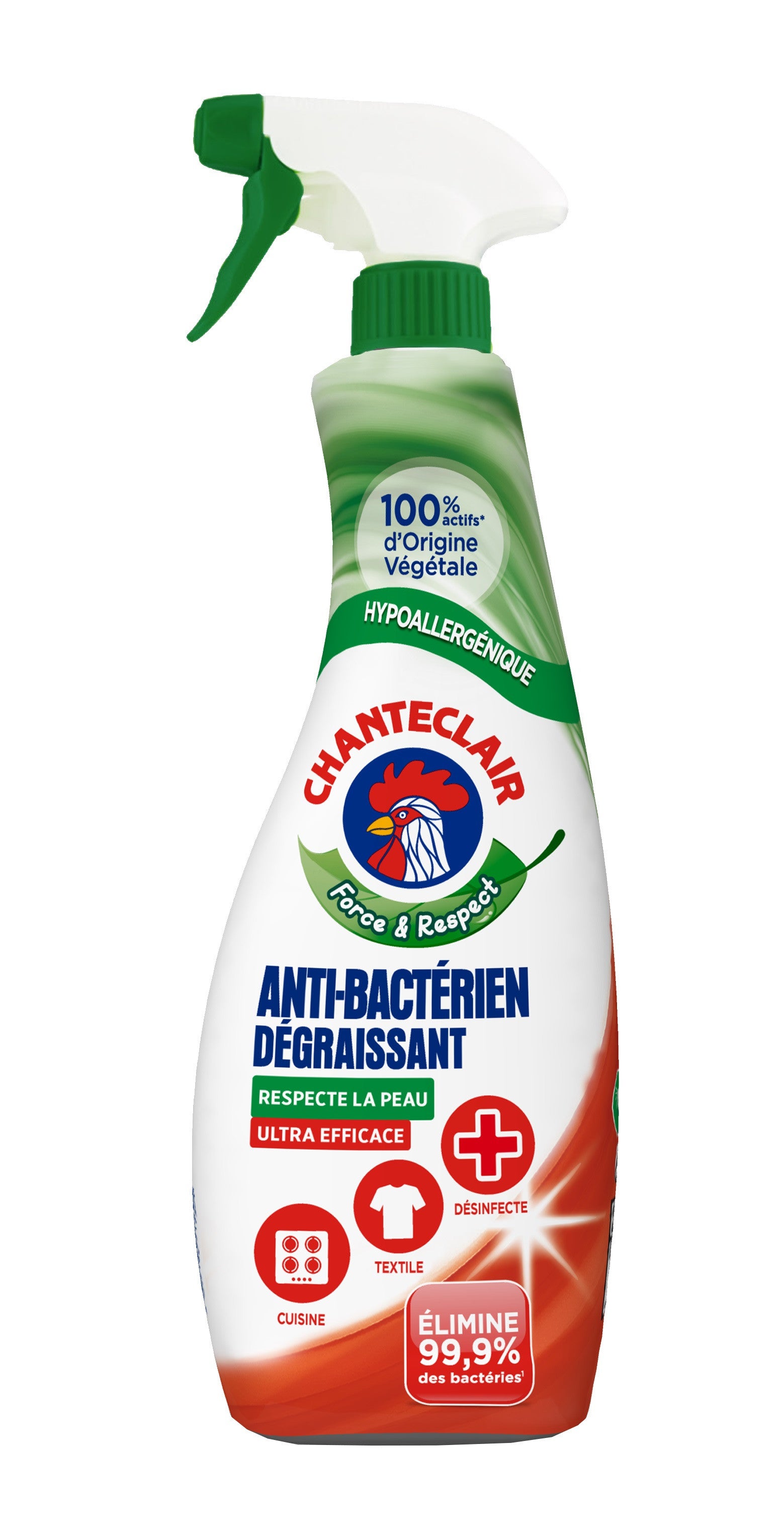 Pack de 3 - CHANTECLAIR F&R Spray DÃ©graissant AntibactÃ©rien 625 mL ...