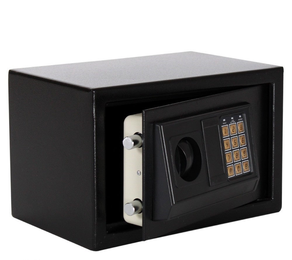 Mini coffre-fort acier avec serrure code électronique 0408001 | Leroy ...