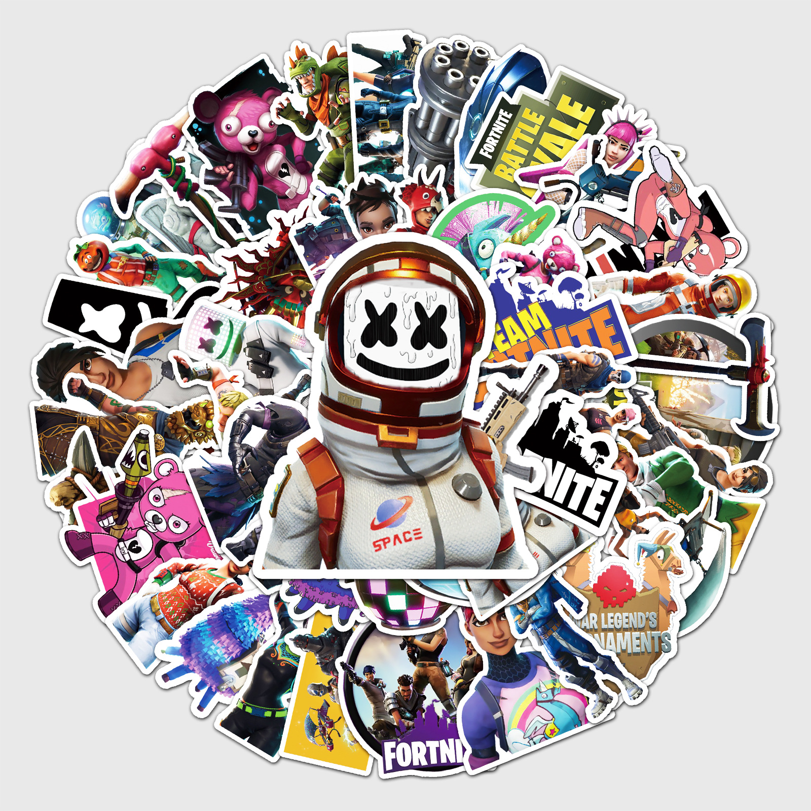 Paquete de pegatinas DIY: 50 diseños únicos Fortnite | Leroy Merlin