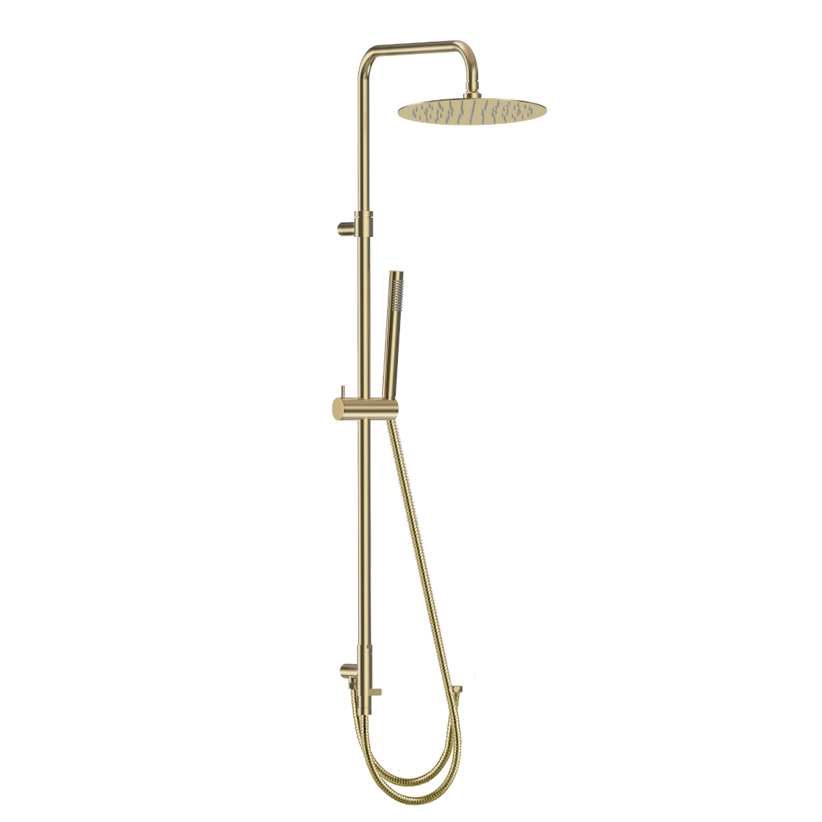 Columna de ducha Luisa II en oro cepillado sin mezclador | Leroy Merlin