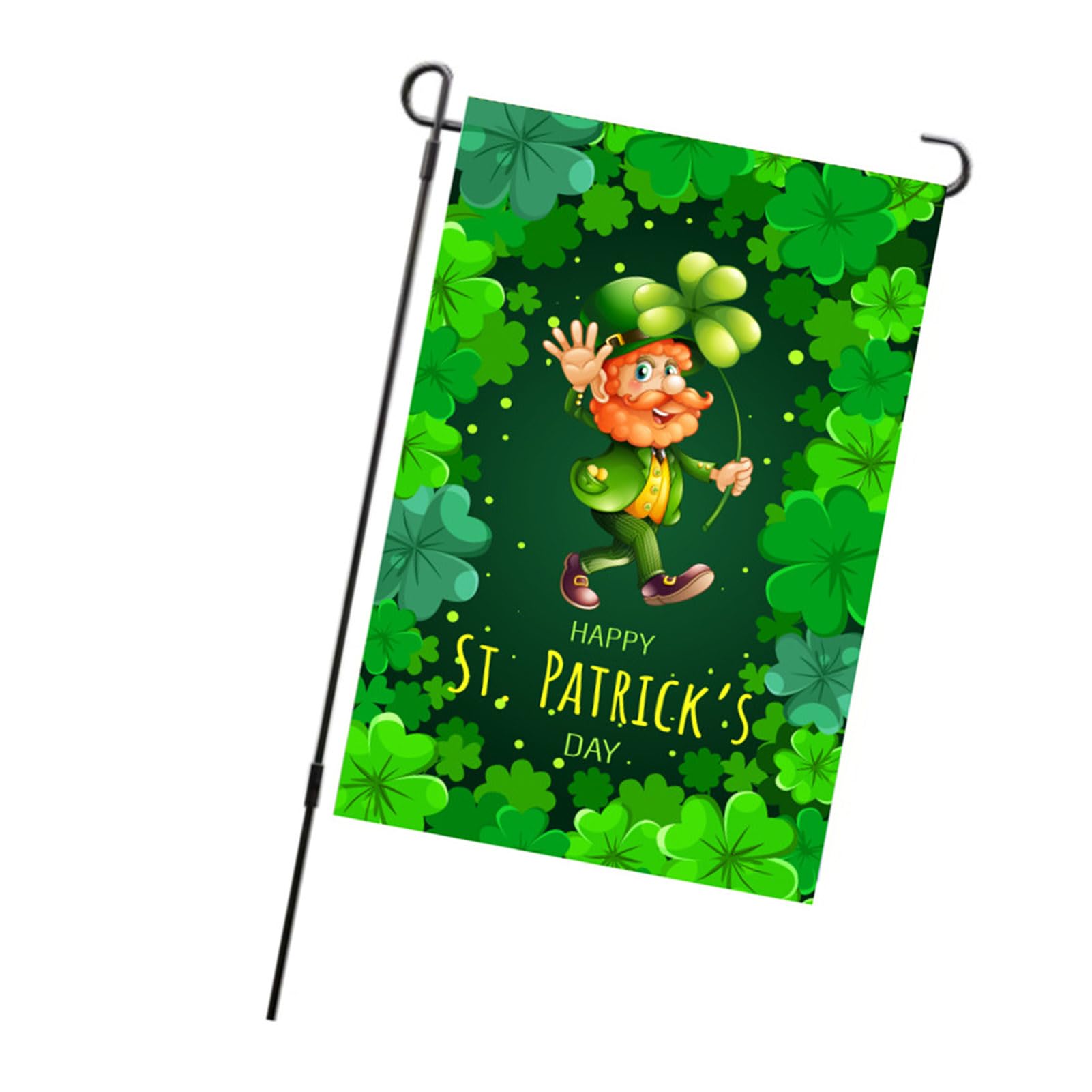 Drapeau de jardin de la Saint-Patrick, exquis drapeau décoratif double ...