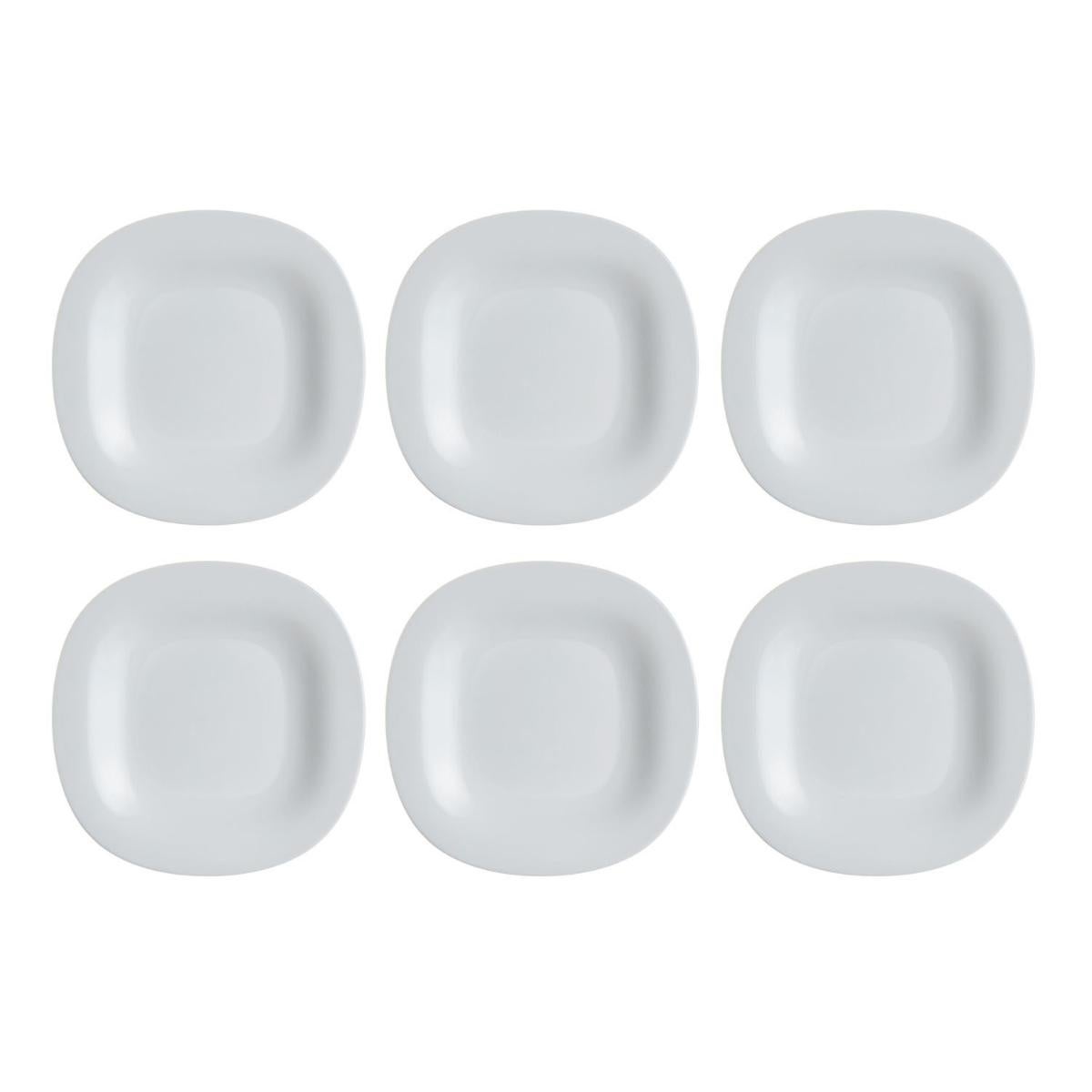 6 Plato Postre Opal Gris Carine Granit 19,5cm | Leroy Merlin