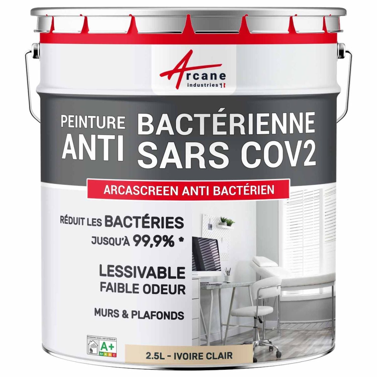 Pintura antibacteriana, para pared y techo: ARCASCREEN ANTIBACTERIANO ...