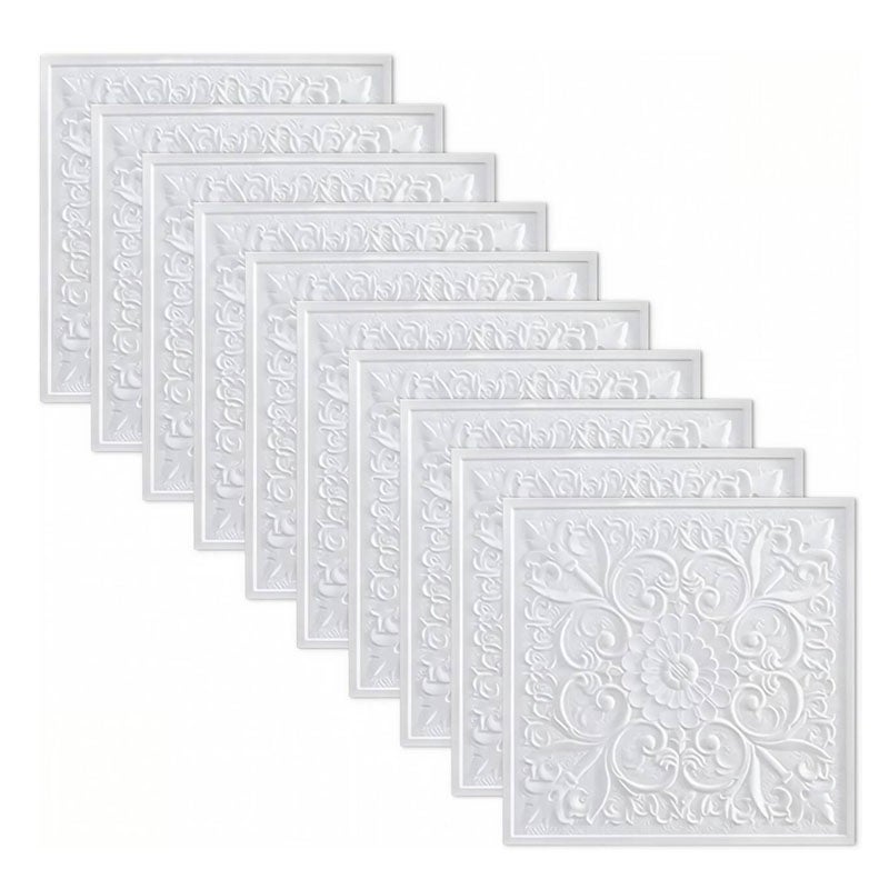 Panel de techo adhesivo decorativo 3D - Paquete de 20 - Impermeable y ...