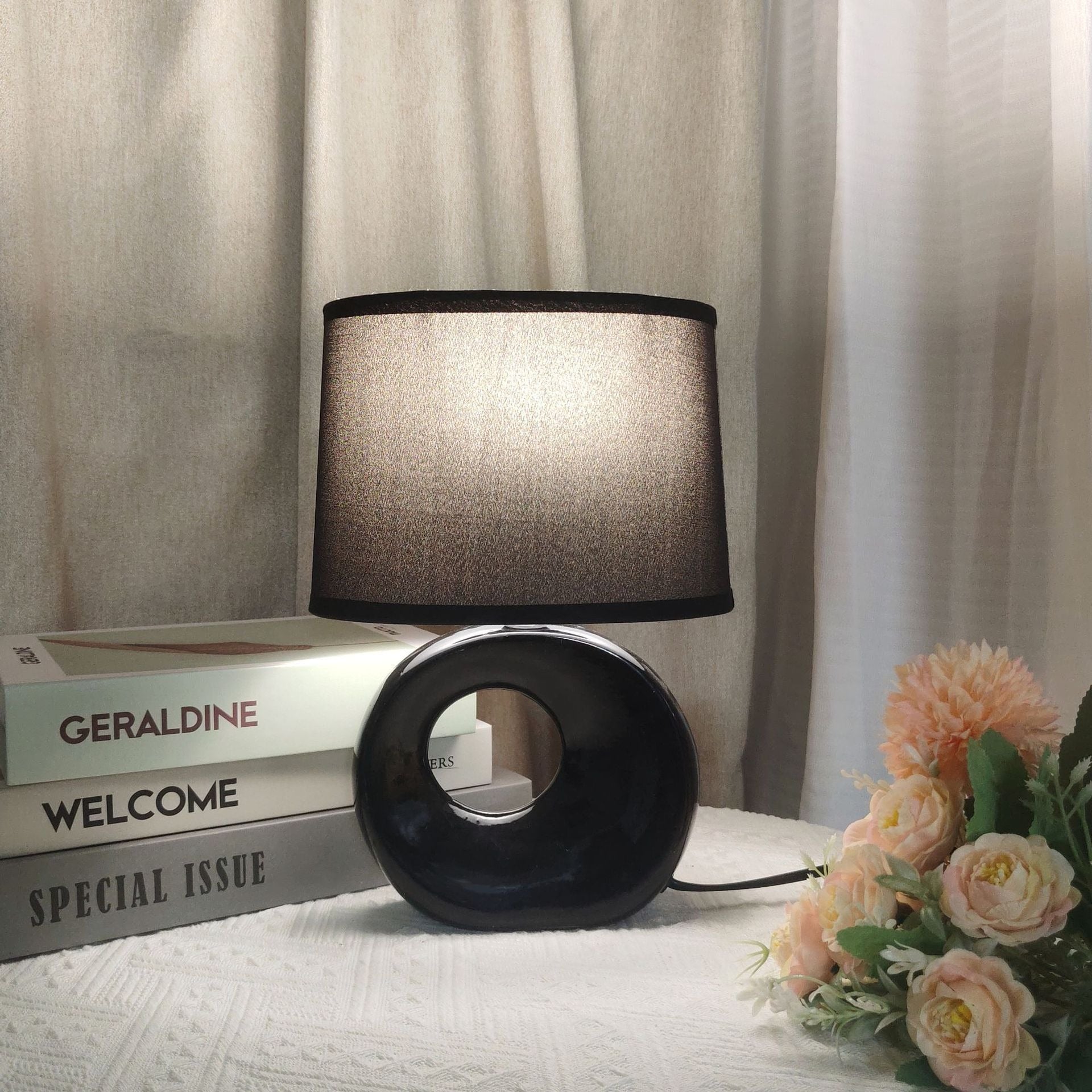 Lampe de table, éclairage d'ambiance, petite lampe de table avec socle ...