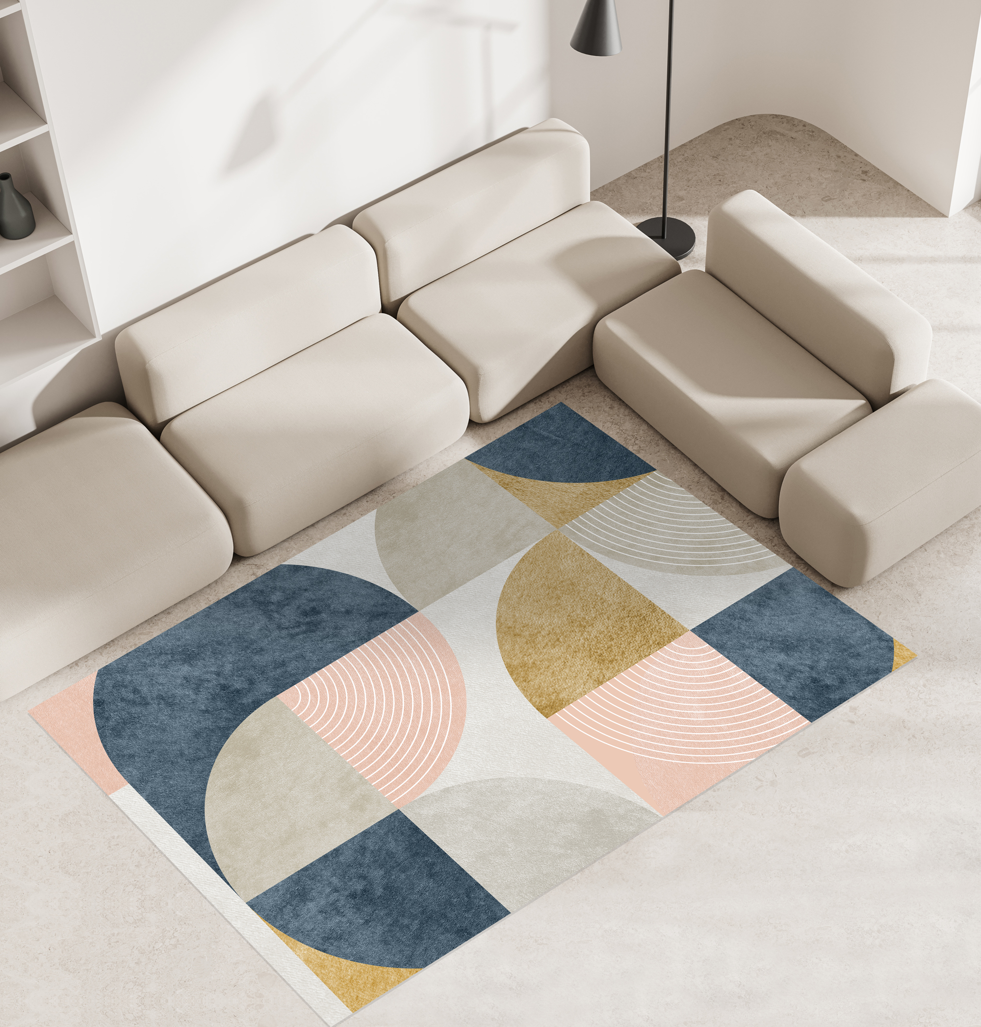 Alfombra De Vinilo Arabella 133x200 Cm Pvc Antideslizante Vinilica Para Cocina O Salón