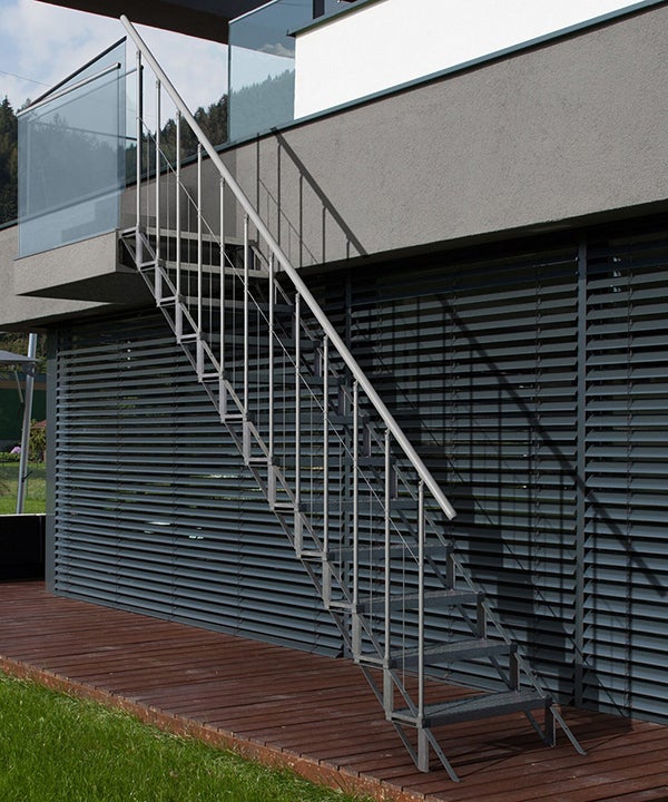 Scale 3 gradini - Altezza suolo a suolo 0,56 a 0,68m - SUNSTEP-3 ...