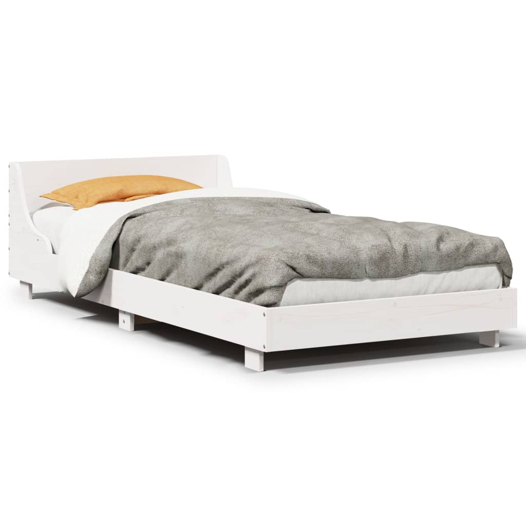 Cama individual | Cama para adultos | Estructura de cama con cabecero ...