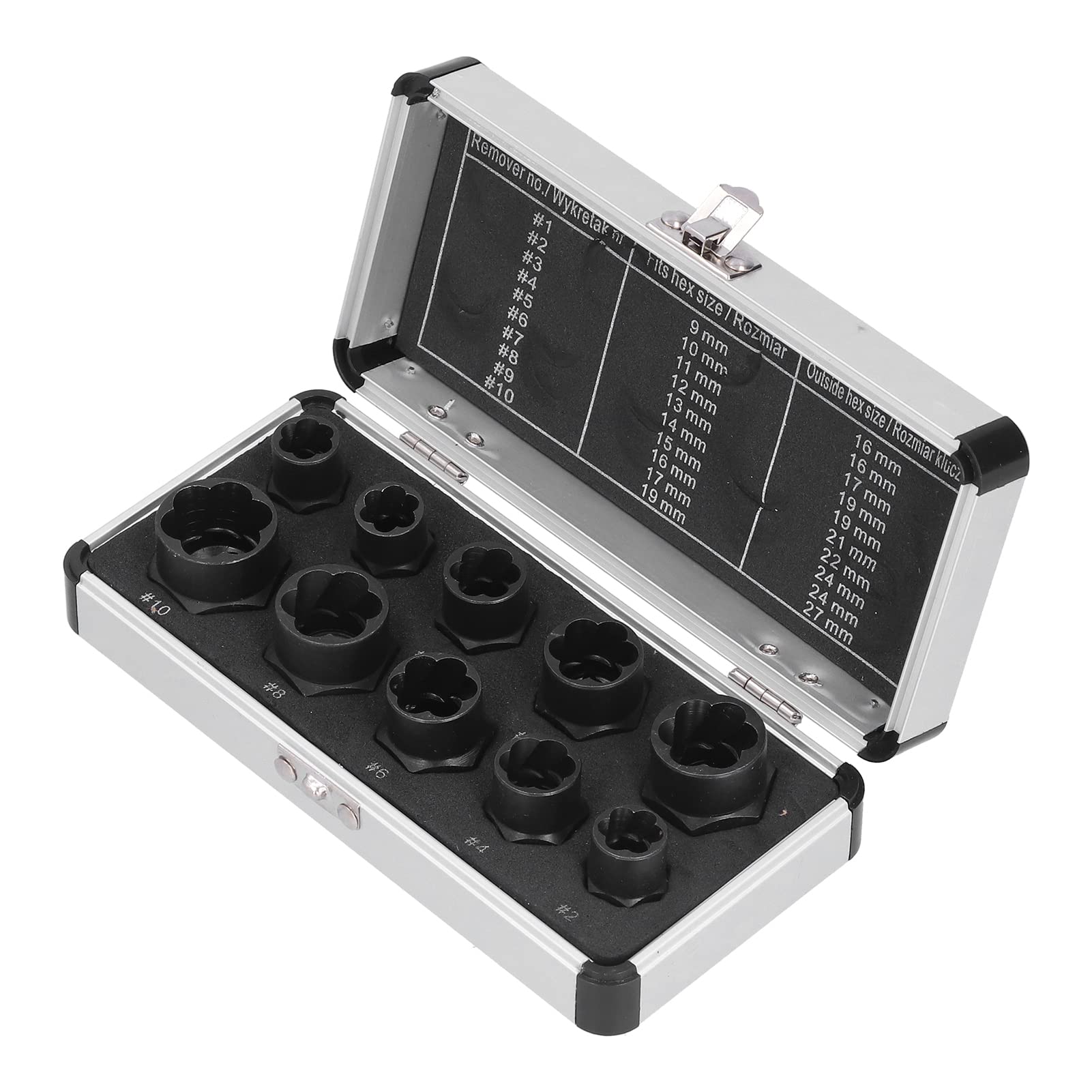 Lot de 10 extracteurs d'écrous en acier allié au chrome vanadium pour ...