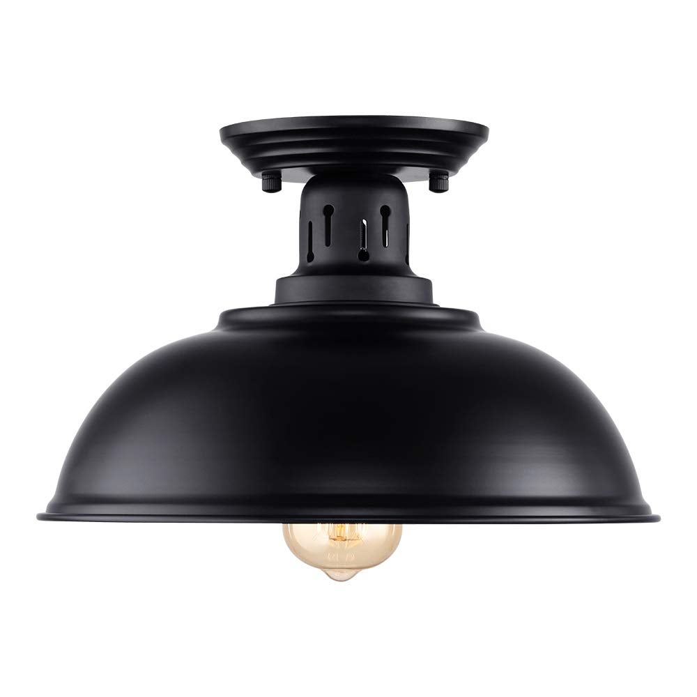 Lámpara de techo estilo industrial con forma de jaula, iluminación de ...