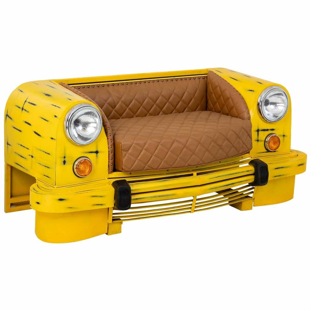 Sofa coche amarillo 154x76x70 | Leroy Merlin