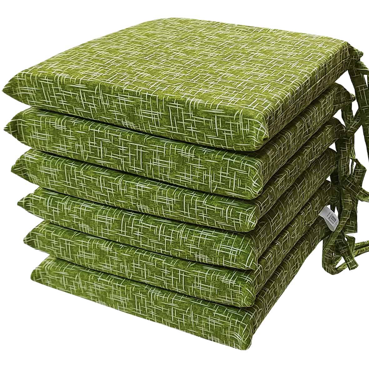 Lot de 6 coussins de chaise Amalfi déhoussables à double face avec ...