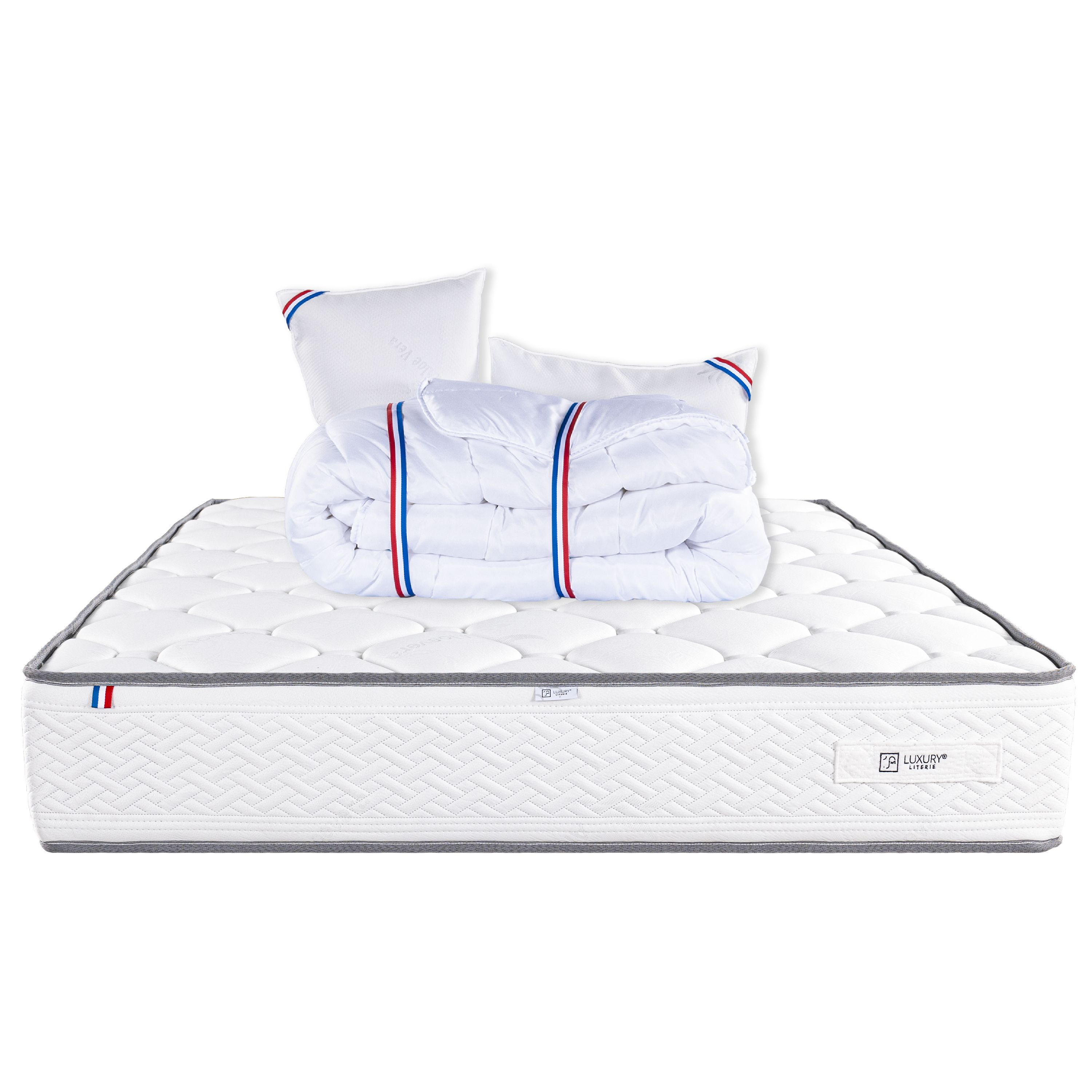 Matelas ferme Iris 140 x 200 x 20 cm, mousse haute densité, face été ...