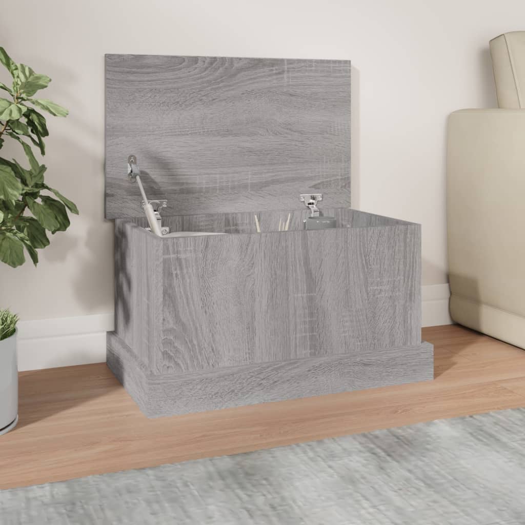 Boîte de rangement | Coffre de rangement sonoma gris 50x30x28 cm bois d ...