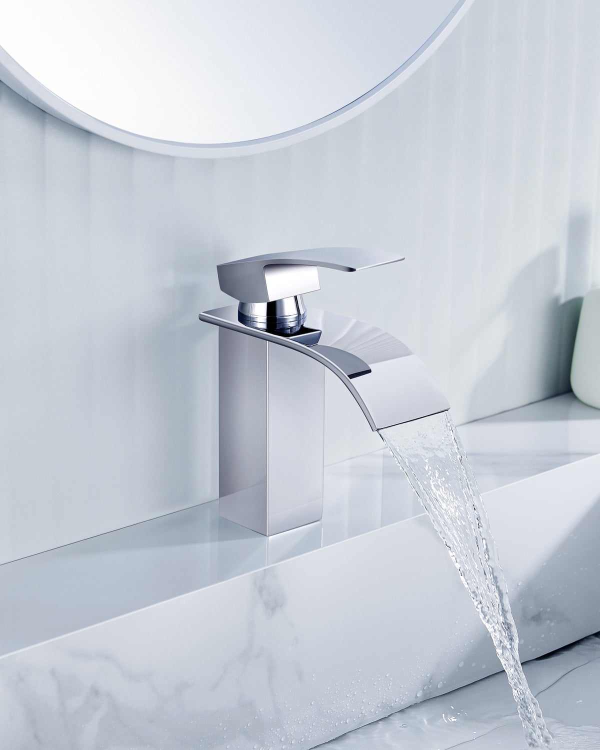 ANYCEE MAX Lvabao Grifo monomando de latón para lavabo de agua caliente ...