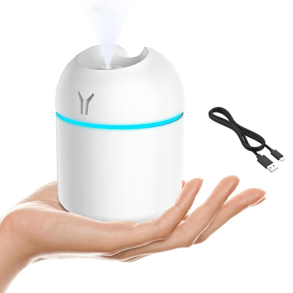 Mini humidificateur portable 3 en 1, brume fraîche 250 ml, veilleuse ...