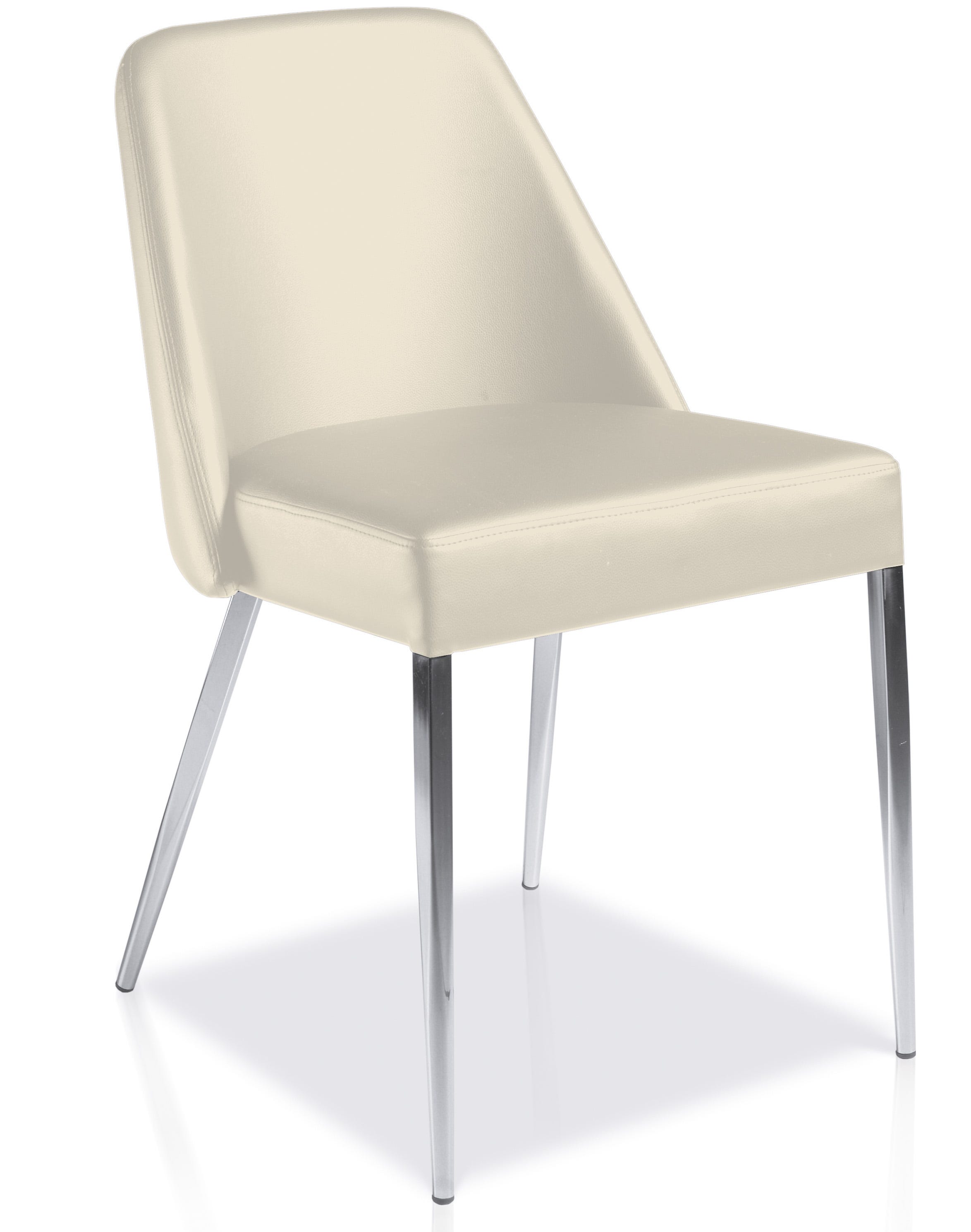 Chaise Design Crème Manga Lot De 2 Leroy Merlin