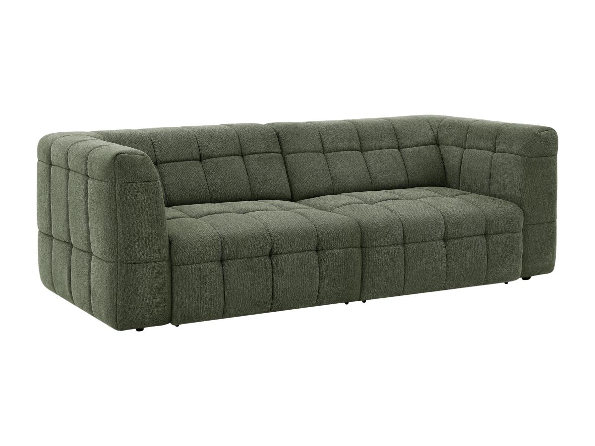 Canapé 3 places avec assise coulissante électrique en tissu texturé ...