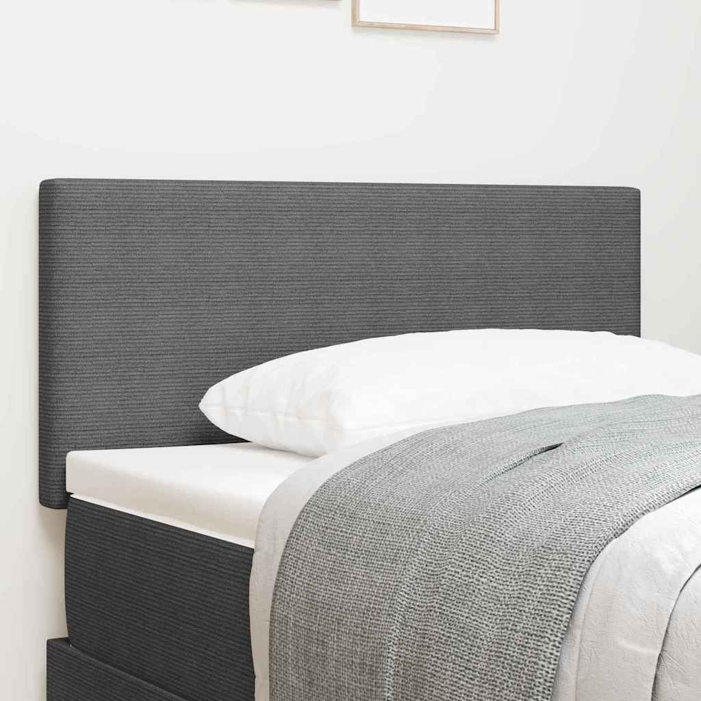 Tête de lit Gris clair 80 cm Tissu en velours côtelé | Leroy Merlin
