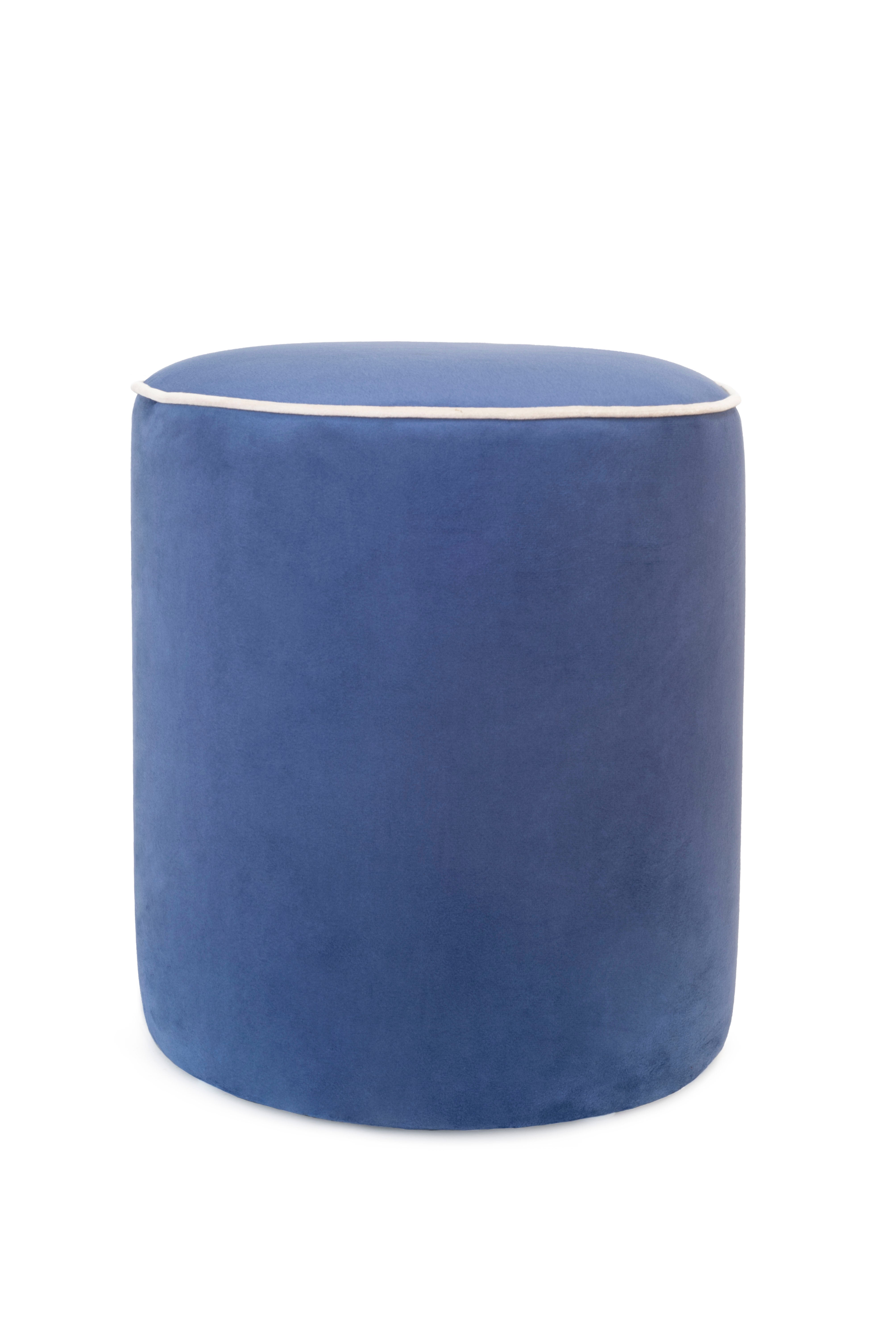 PUFF ANTOINE AZUL 34X34X39CM | Leroy Merlin