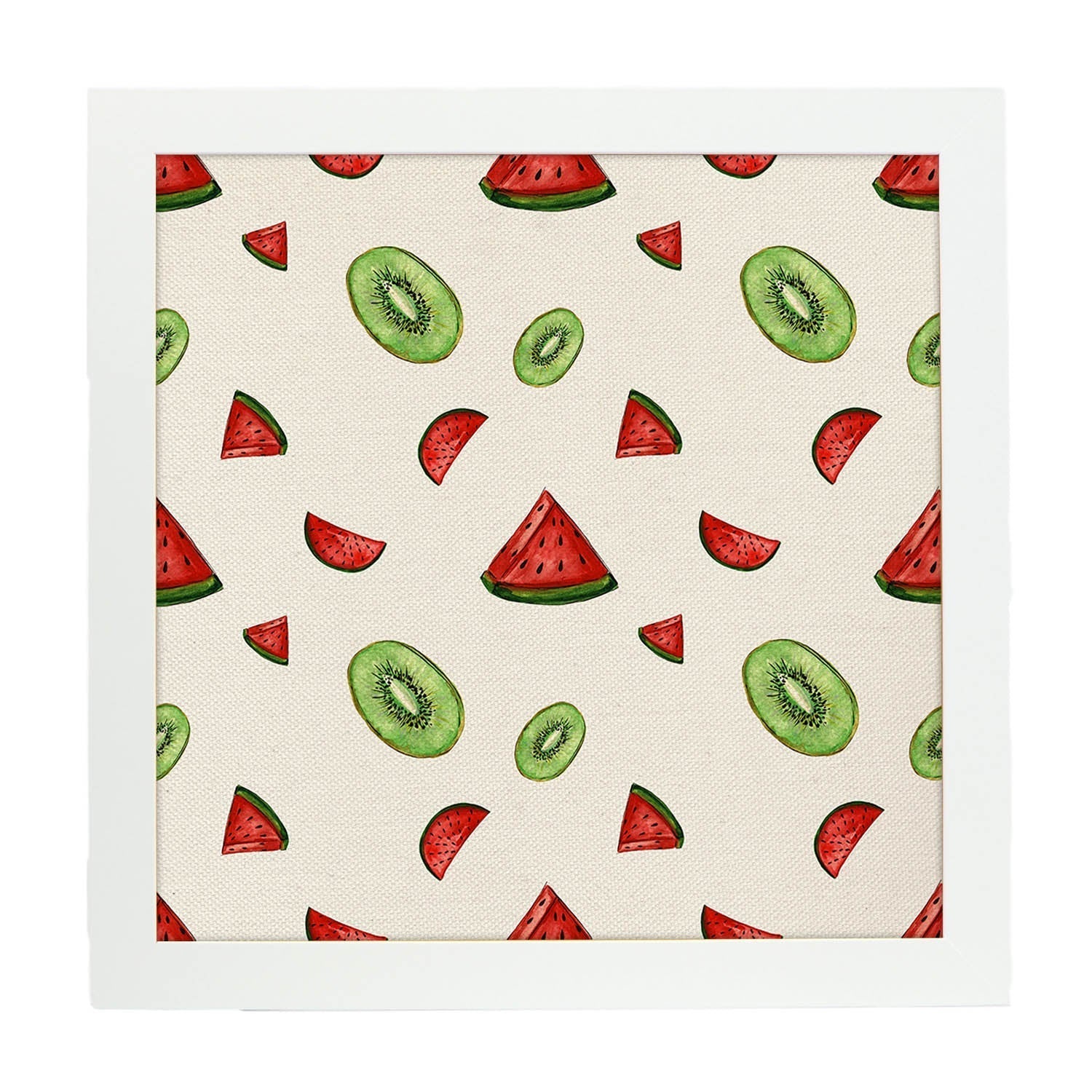 Poster De Flores Y Naturaleza. Lamina Cuadrada Tutifruti, Ilustrada Con ...