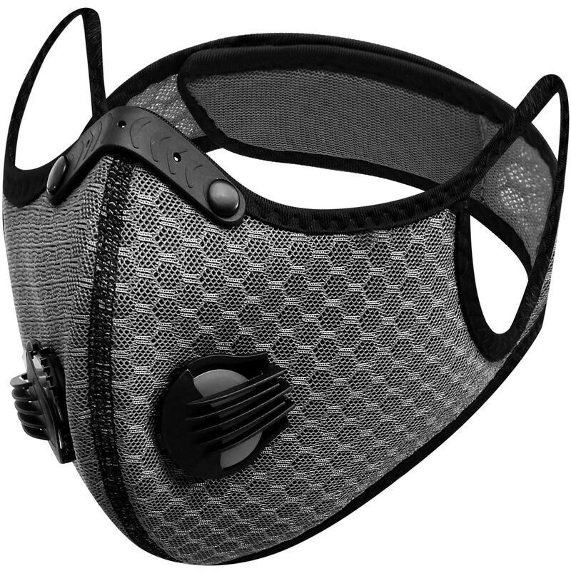 2 masques à charbon actif 5 couches respirants lavables anti-poussière ...