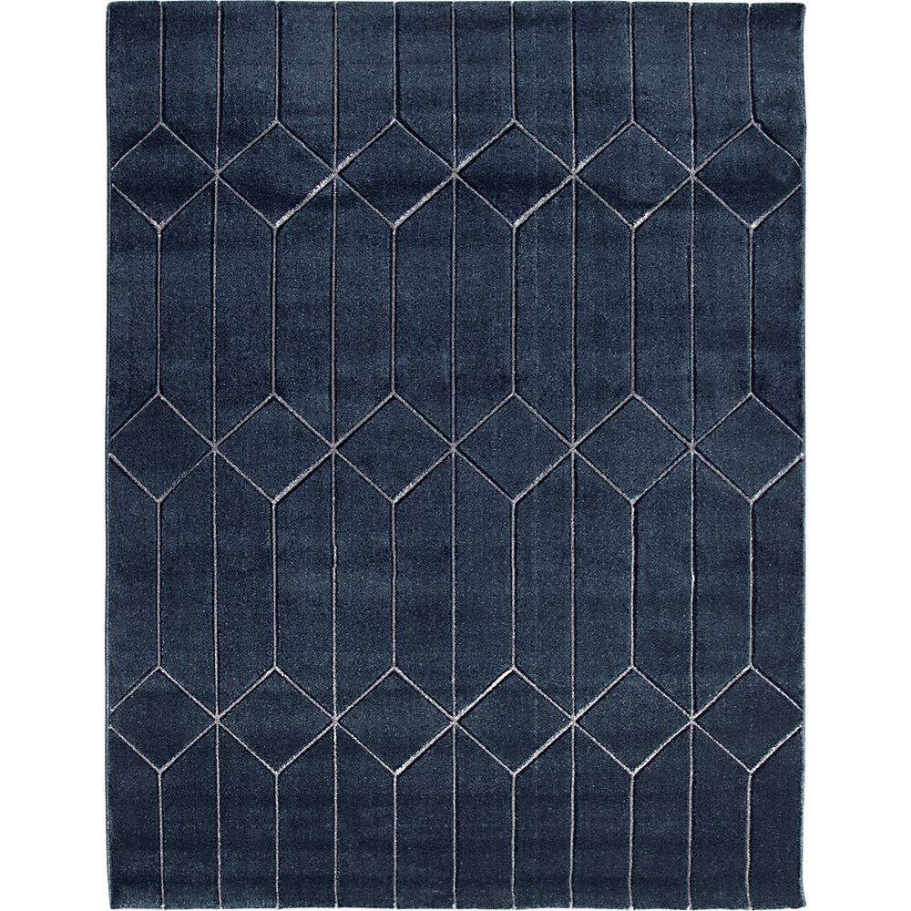 Tapis Synthétique Bleu ORPHEE ALINEA - L230 x larg160 x Ep. 1,1 cm ...