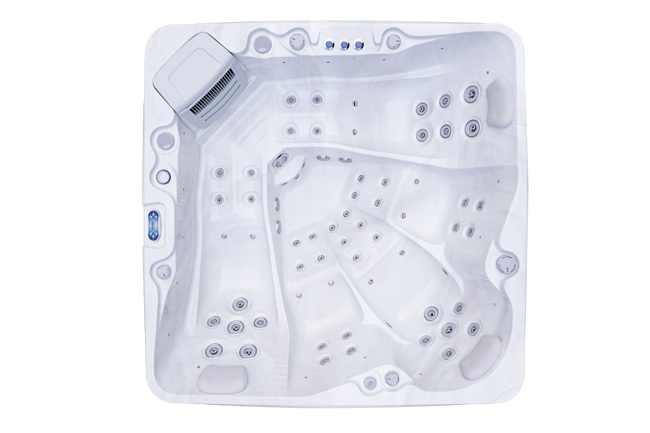 Spa Jacuzzi Extérieure FRA03 Dimensions 210 × 210 cm | Leroy Merlin