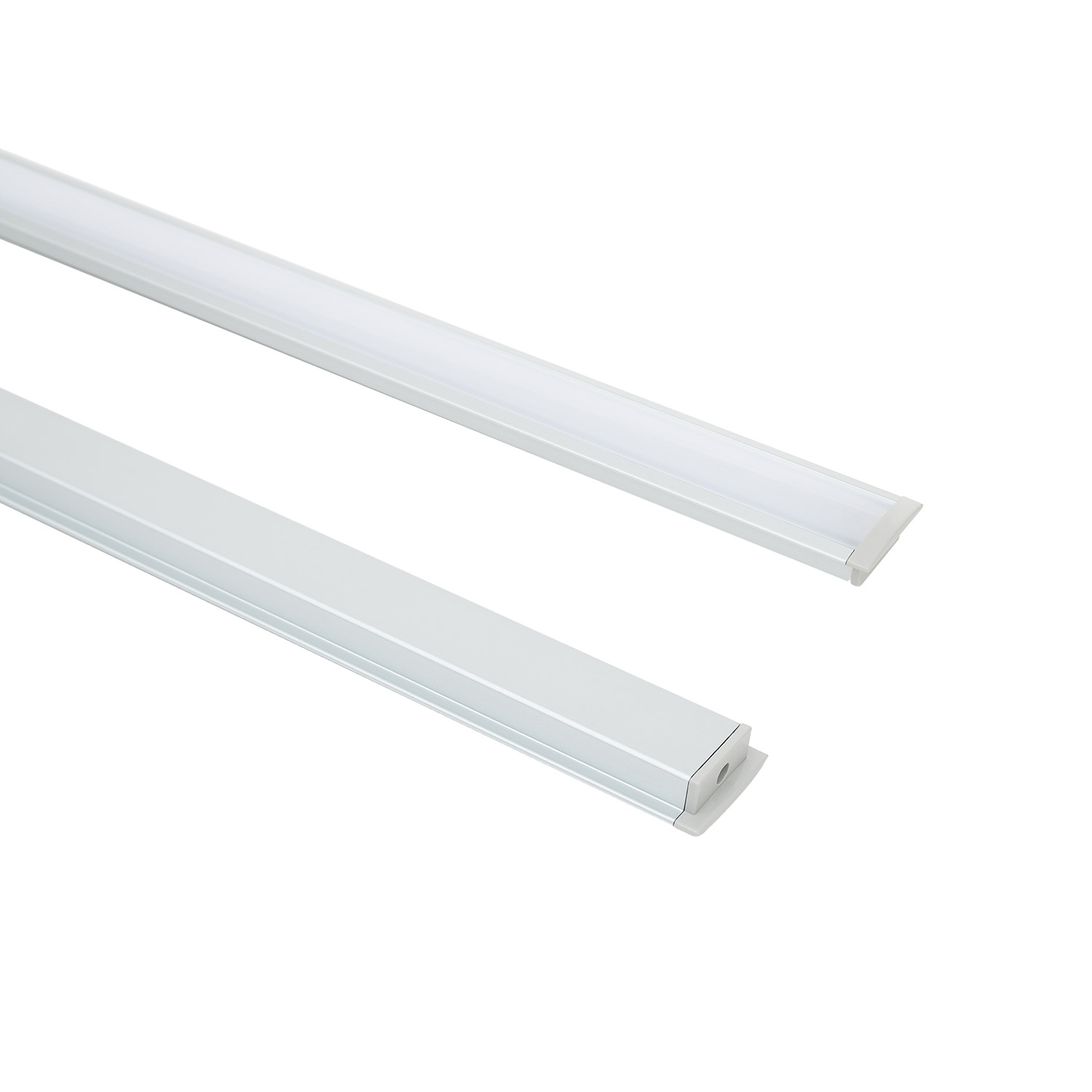 Profilé Aluminium Encastré pour Rubans LED jusqu'à 12 mm avec Capot ...