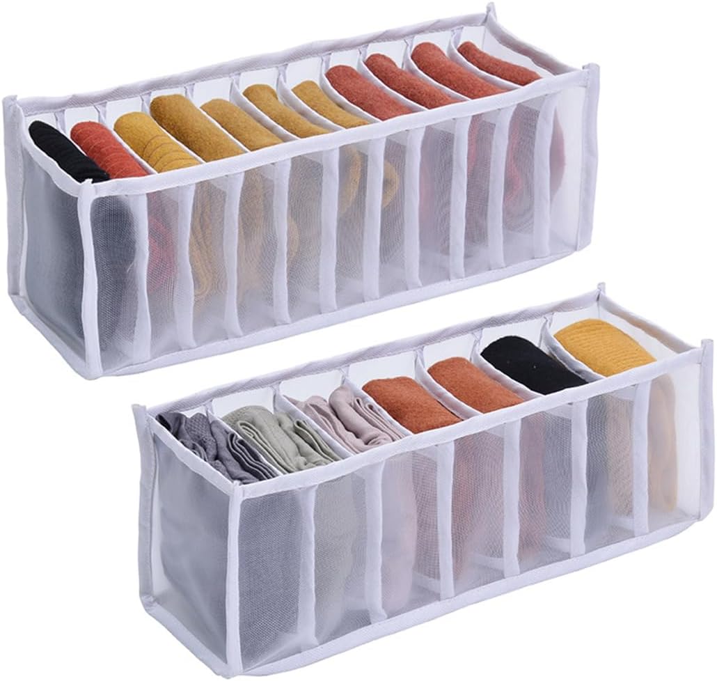 Organizador de cajones plegable - 2 piezas para guardar ropa interior ...