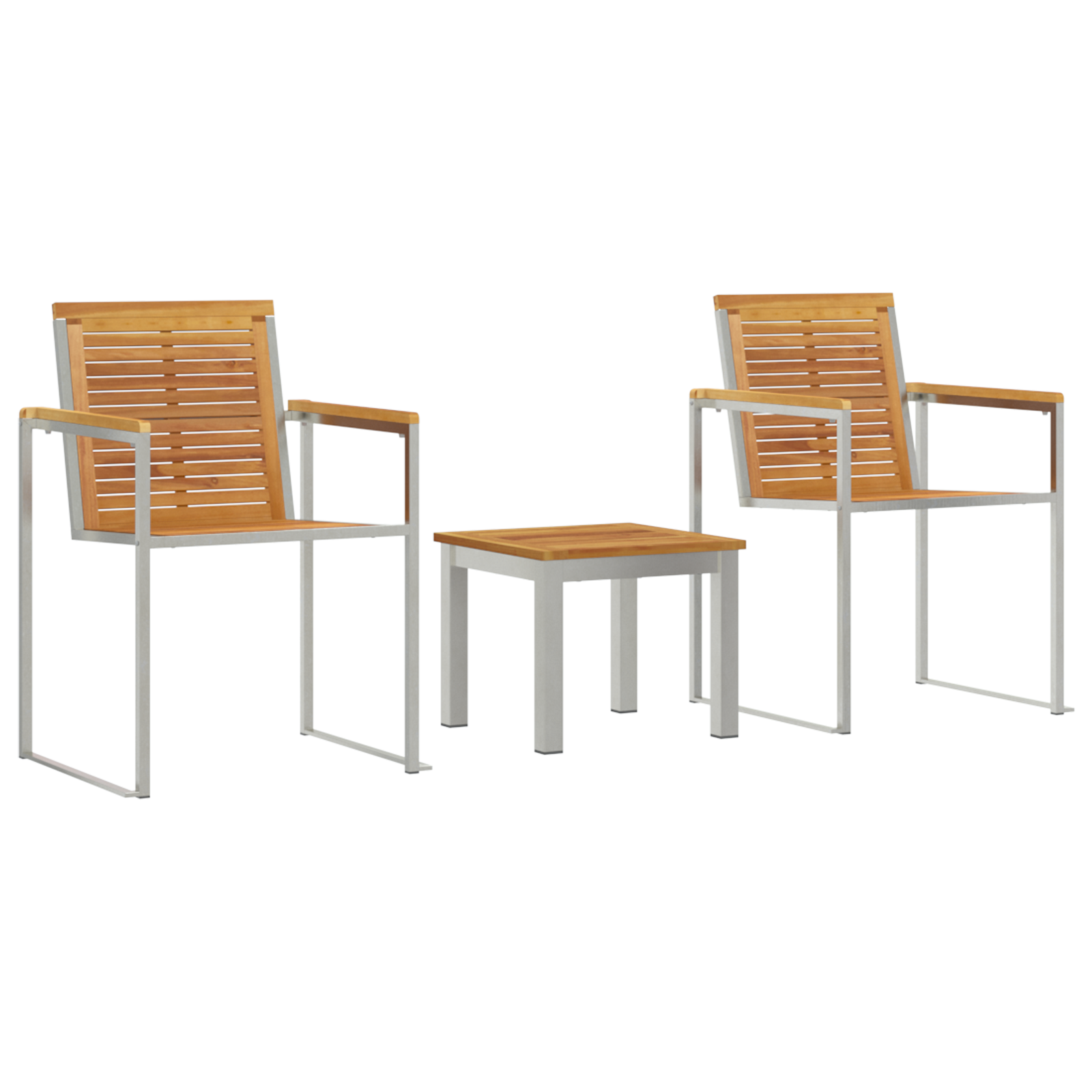Transat avec Transat | Chaises de jardin 3 pcs en bois massif de teck ...