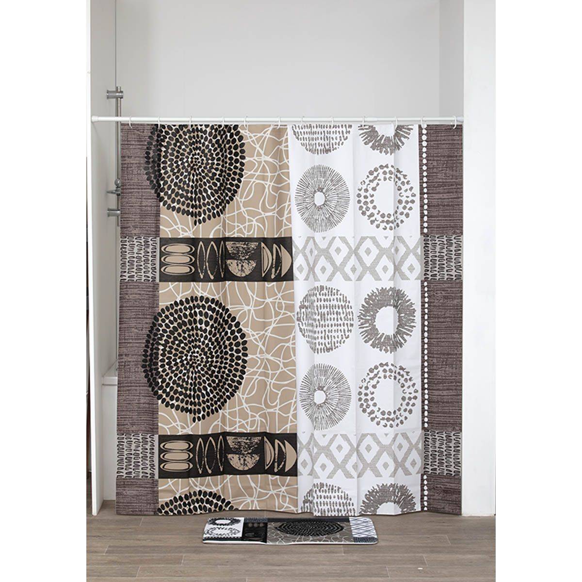 Tendance - Cortina de ducha peva 180x180cm - masai | Leroy Merlin