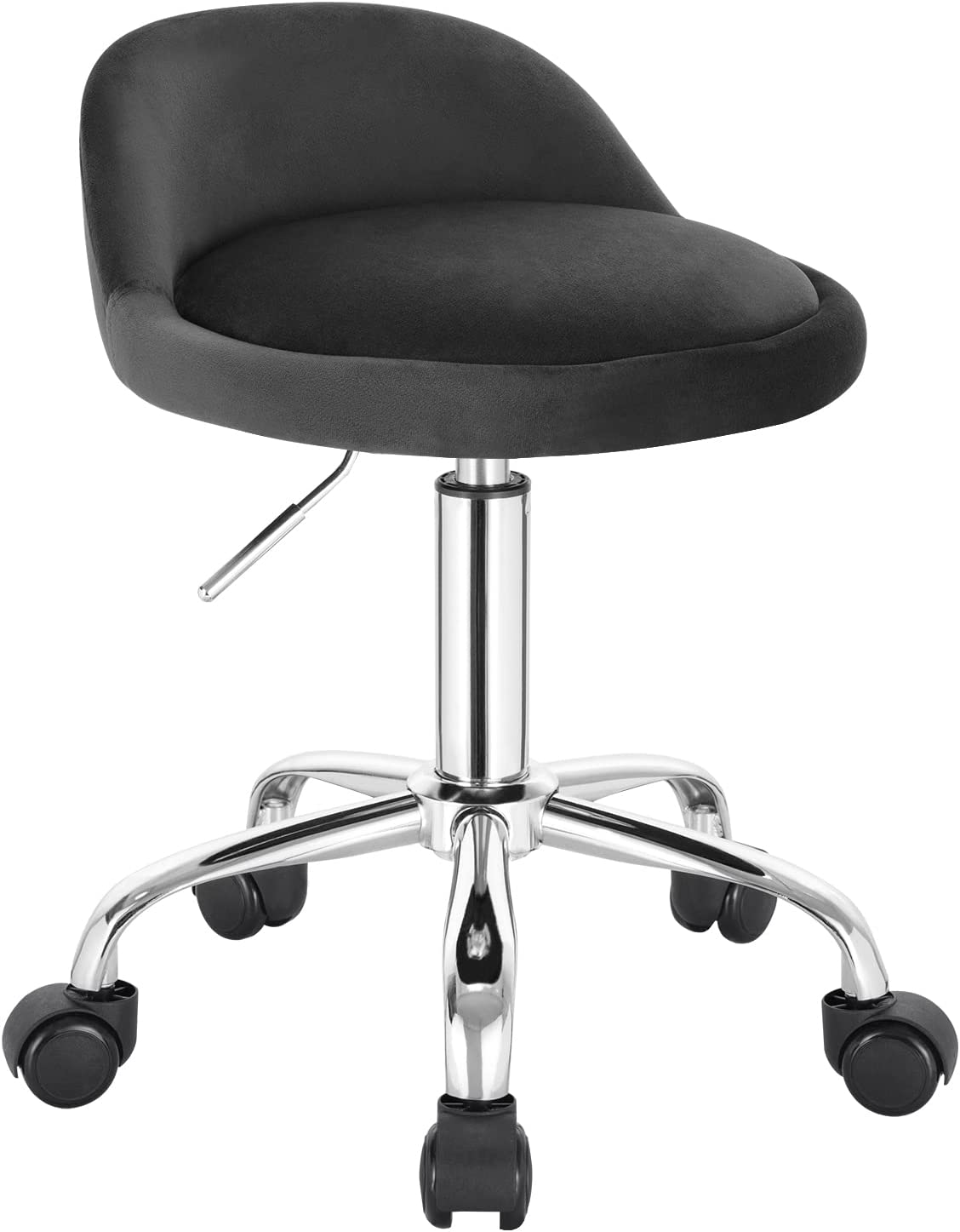 WOLTU Tabouret de Bureau avec Dossier，Chaise d'ordinateur à roulettes ...
