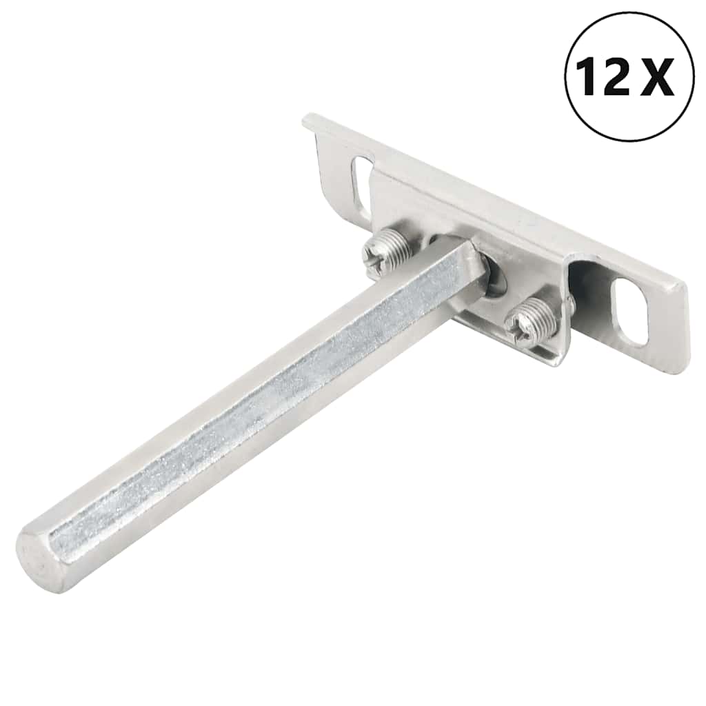 Staffe Galleggianti per Mensole in Acciaio al Carbonio - Confezione da ...