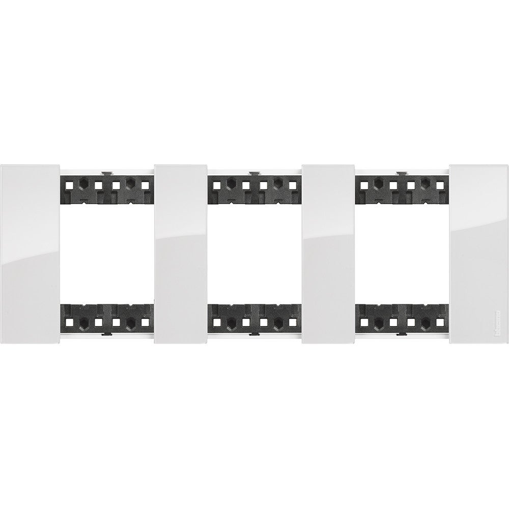 Cornice 2 x 3 Moduli Kristall BTicino Living Now KA4802M3D_, Ice ...