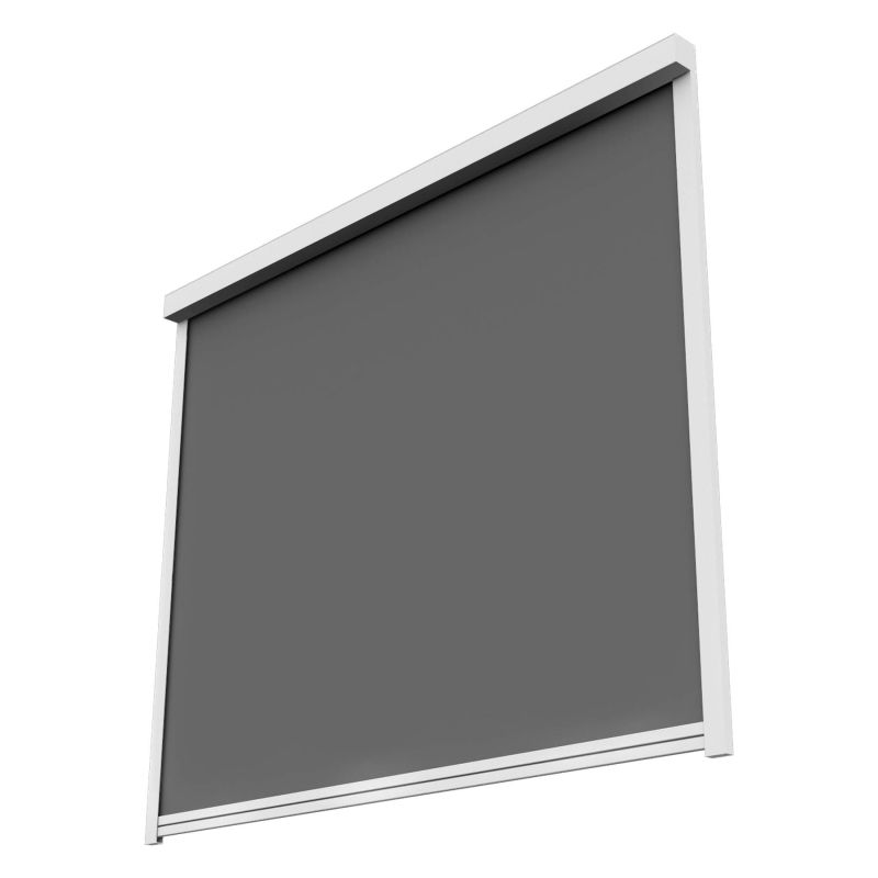 Store vertical extérieur SAMA - Motorisé à télécommande (RAL9010 ...