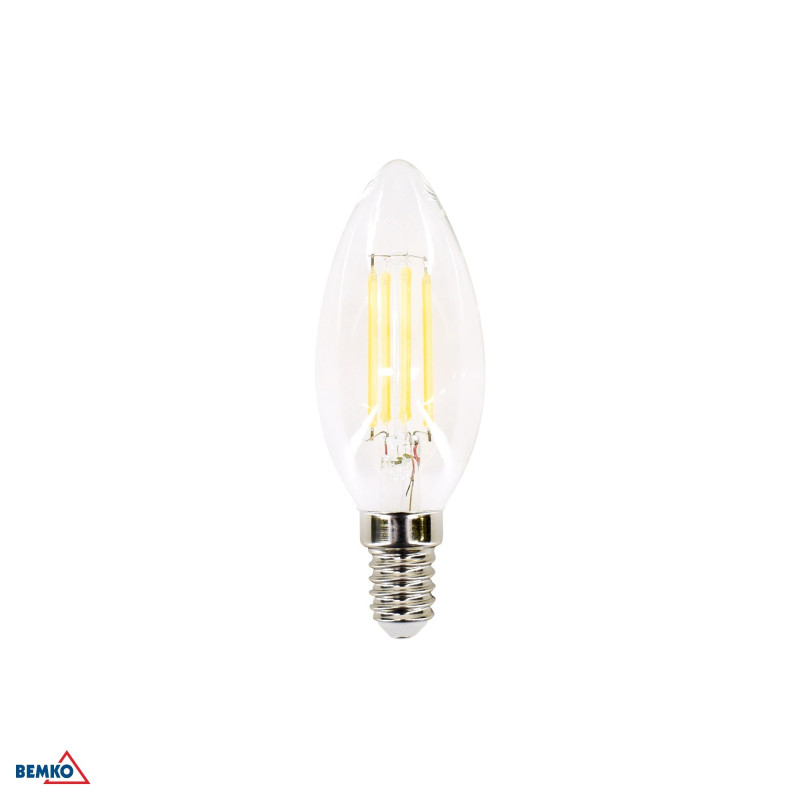 Ampoule LED Filament E14 - 6W - 750lm - 4000K - Blanc Naturel - 320° - C35 | Leroy Merlin
