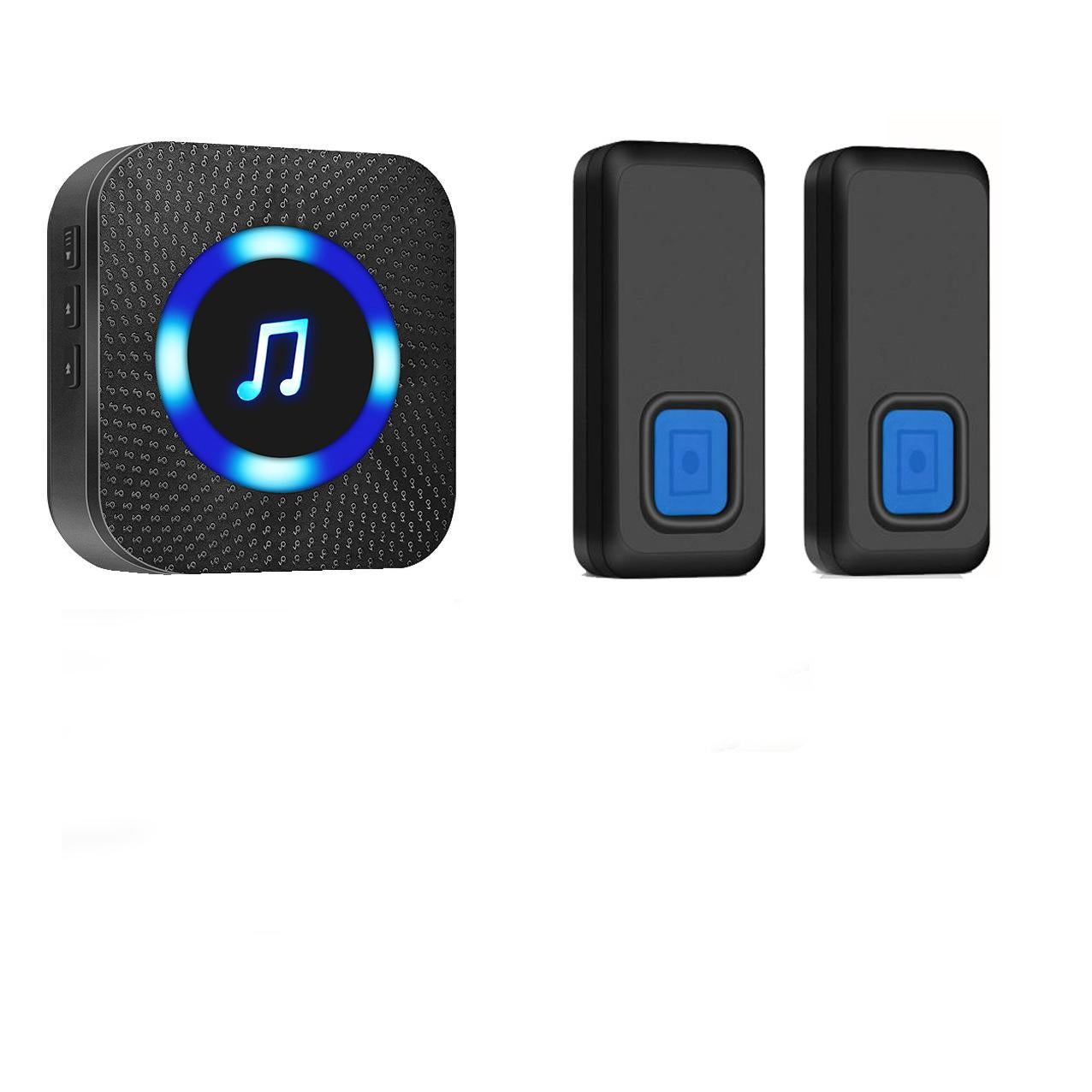 Sonnette sans Fil Carillon de Porte Exterieur Étanche à Deux Bouton ...