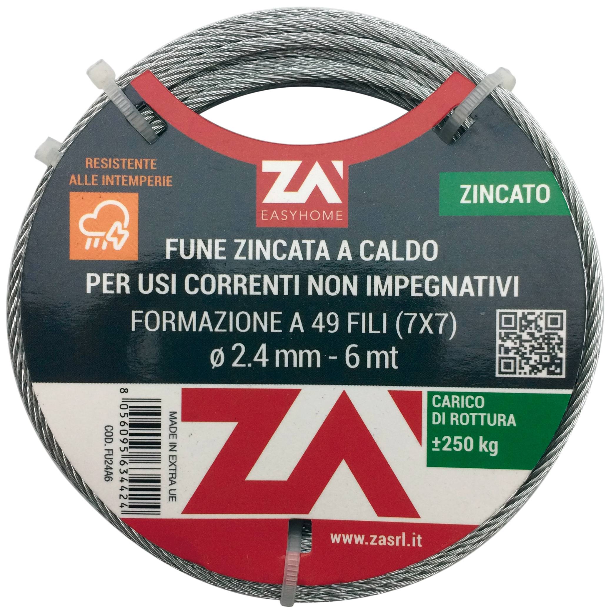 CORDE ACIER GALVANISÉ ANTI-RETOURNEMENT 133F D 3 25 M | Leroy Merlin