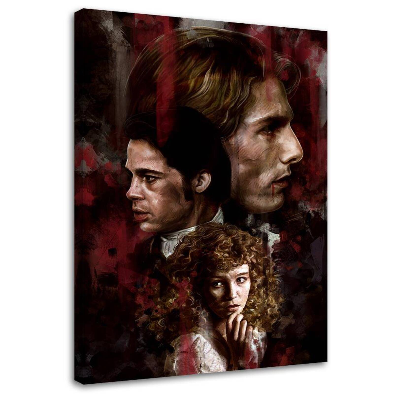 Tableau Entretien avec un vampire triple portraits | Leroy Merlin