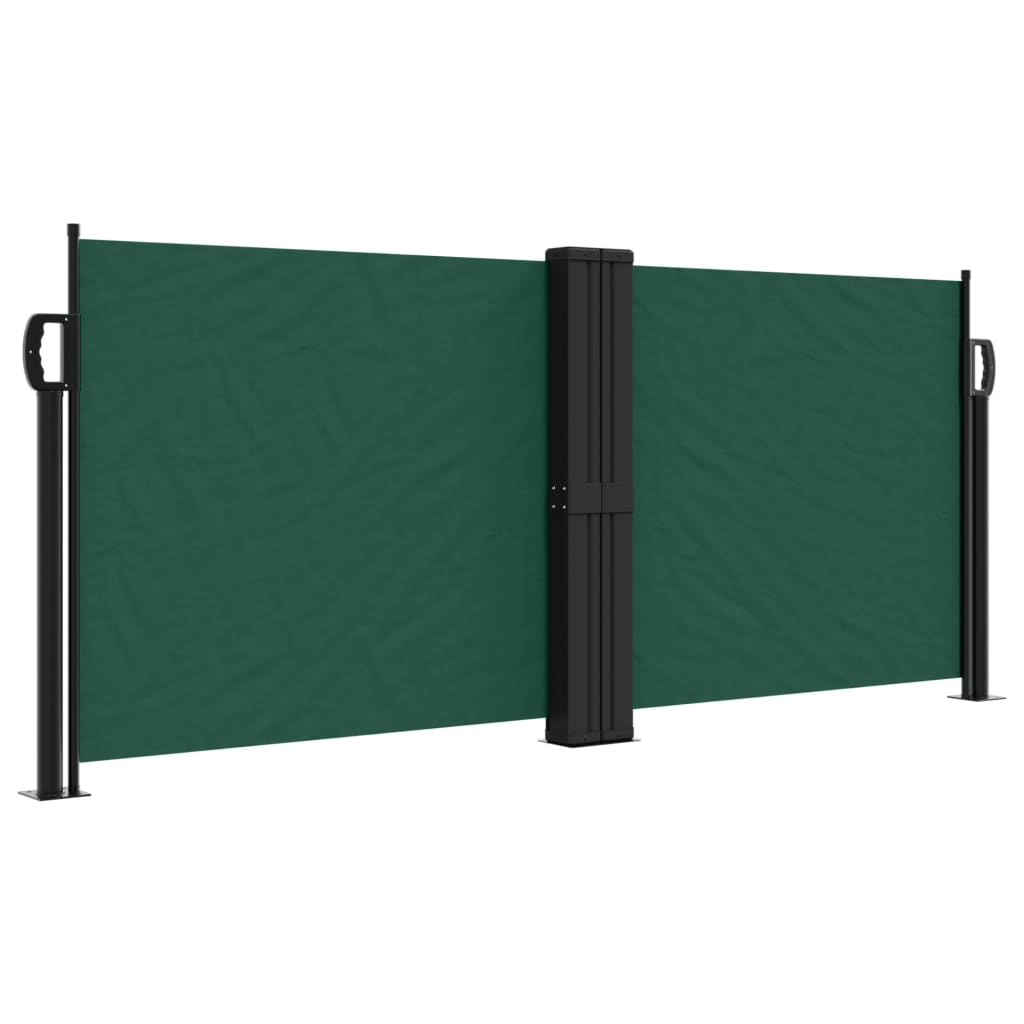 Toldo parasol | Toldo lateral retráctil verde oscuro 100x600 cm ...