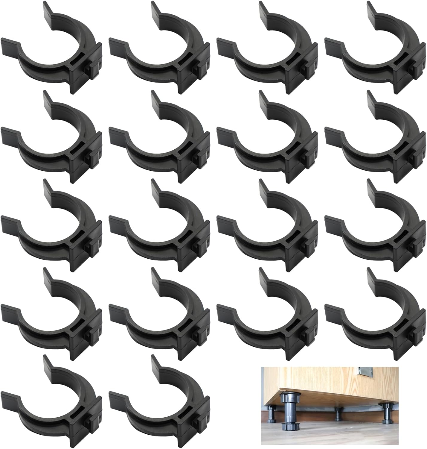 18 clips para bases de cocina (negros), clips para bases de cocina ...