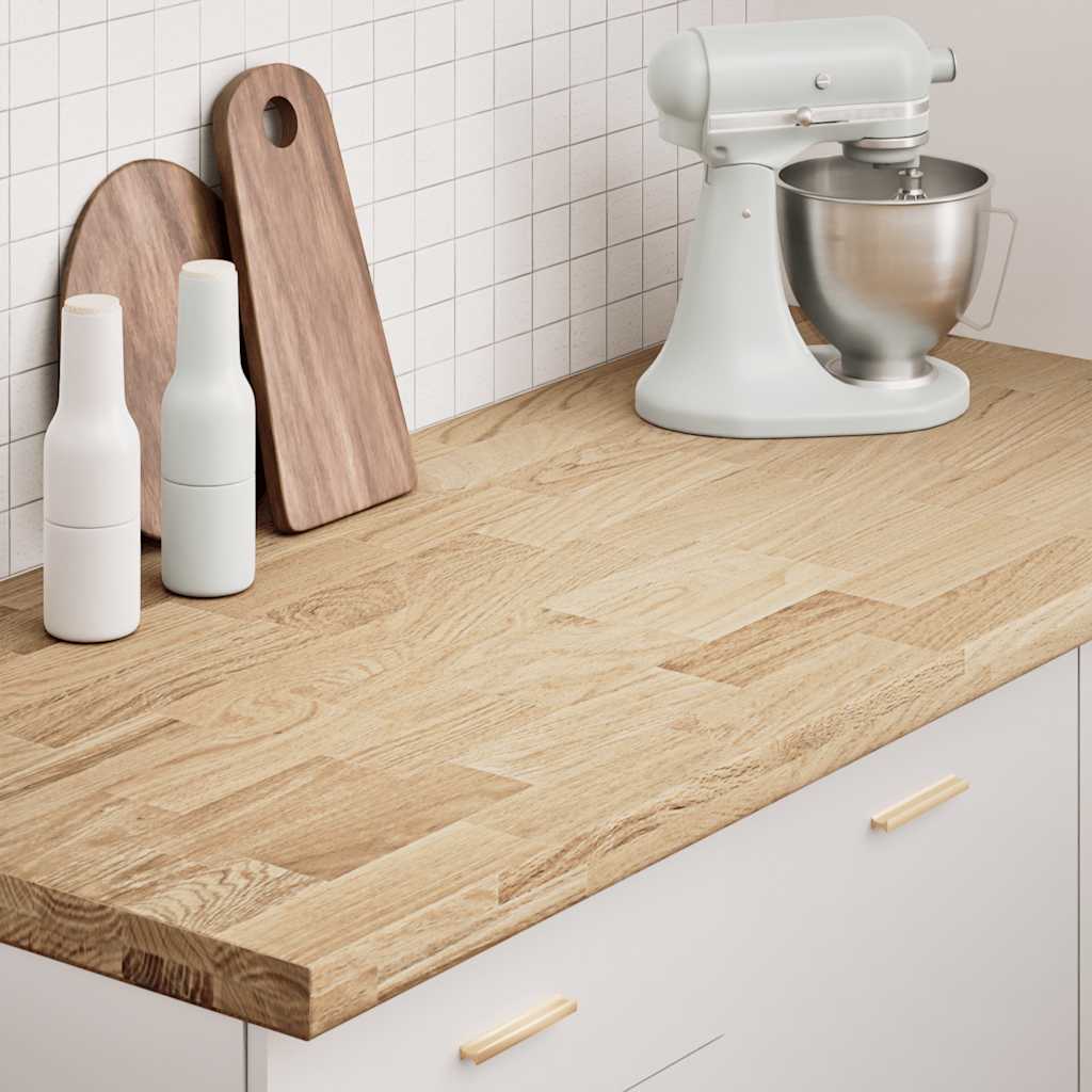 Encimera de cocina rectangular de roble macizo | Leroy Merlin