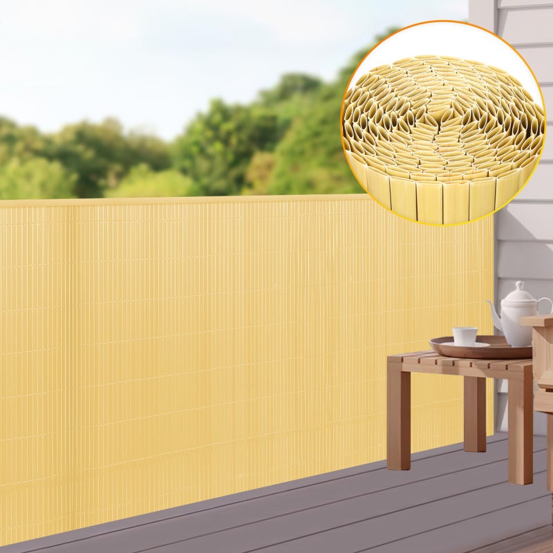Store en roseau PVC pour jardin, balcon et terrasse, brise-vent de ...