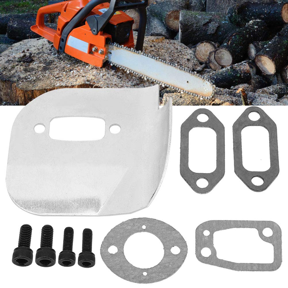 Kit de cubierta protectora de calor del deflector compatible con motosierras Husqvarna 268K 272 ...