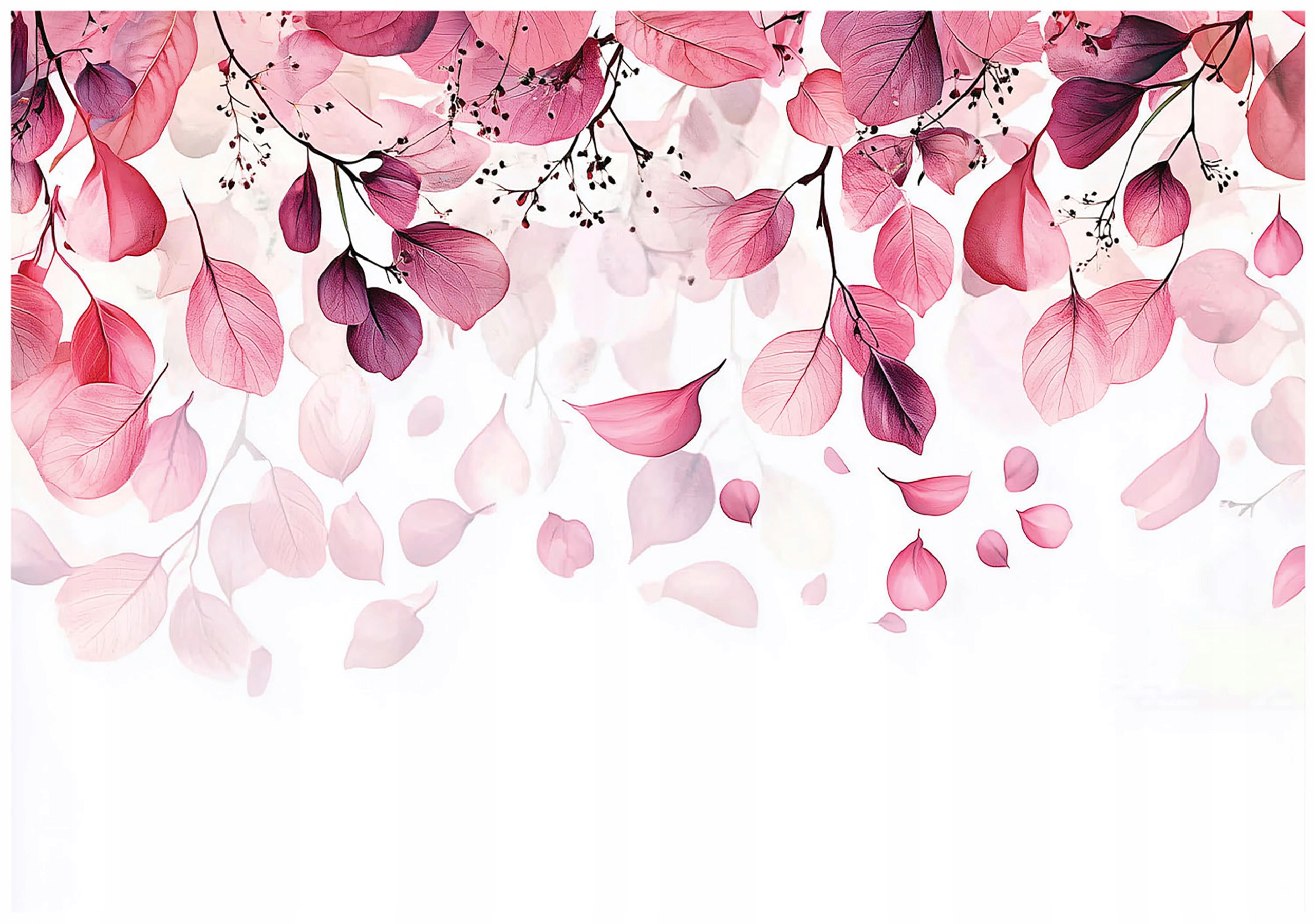 Papier Peint Panoramique Intissé Feuilles Nature 250x175 cm - Colle ...