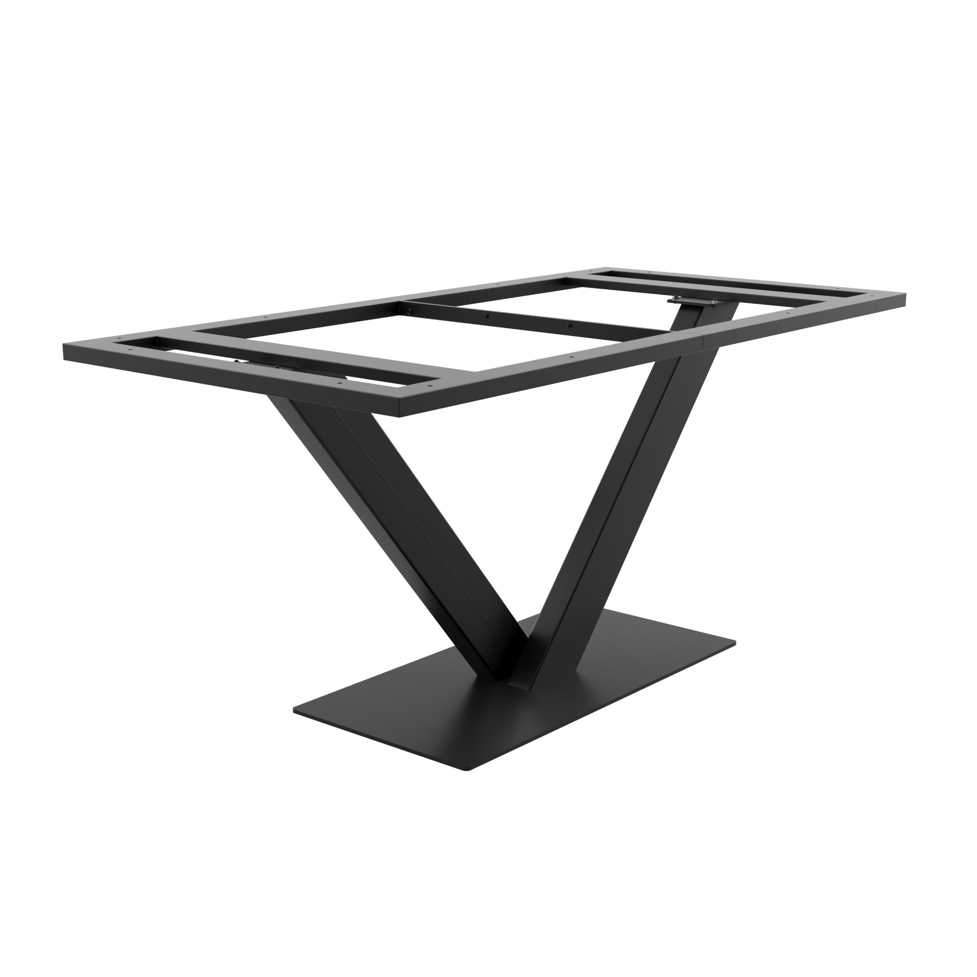 MetaloPro Thuban - Pied de table en métal noir, design minimaliste et ...