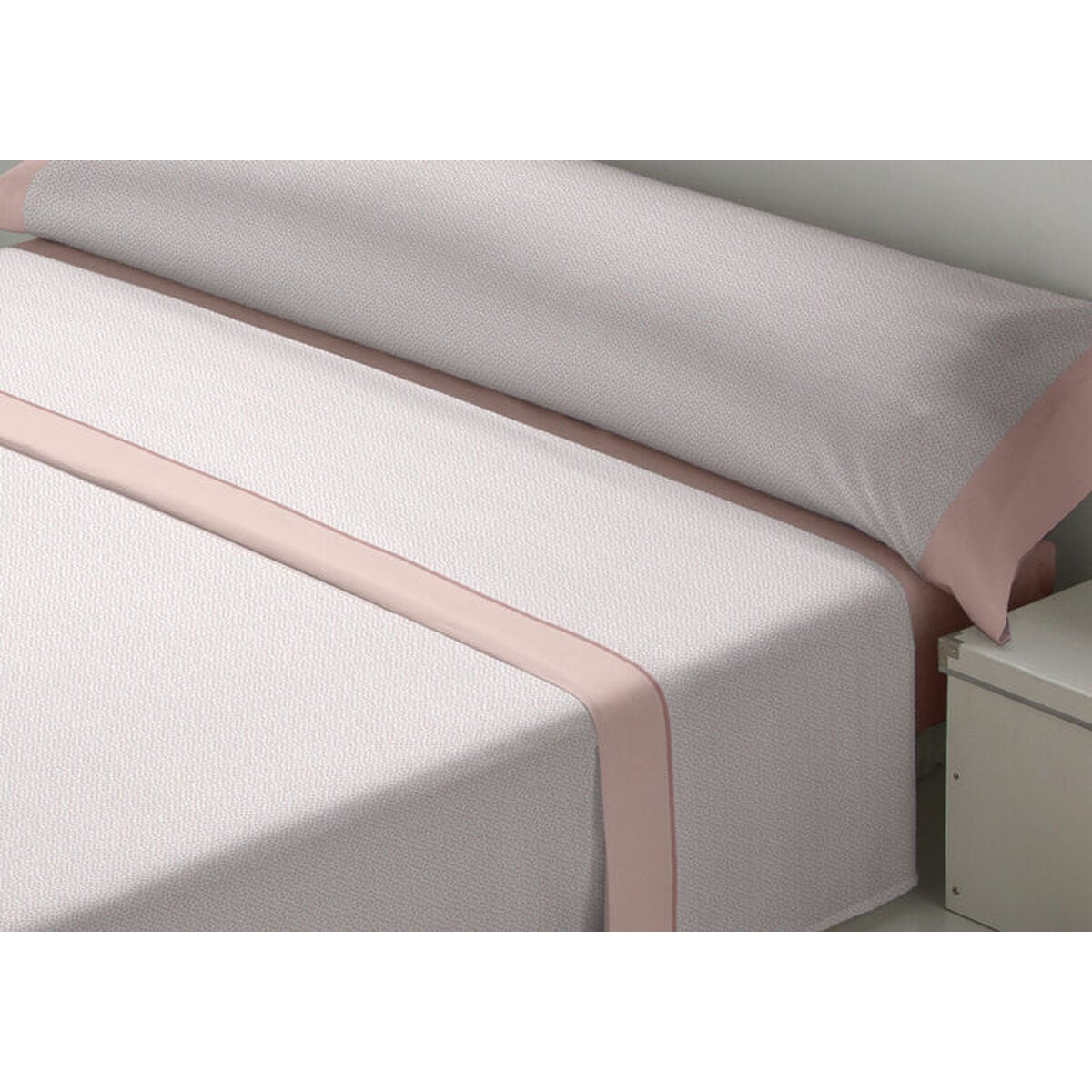 Jeu de draps D'Or JAZMIN Rose Gran lit 2 persones Franela | Leroy Merlin